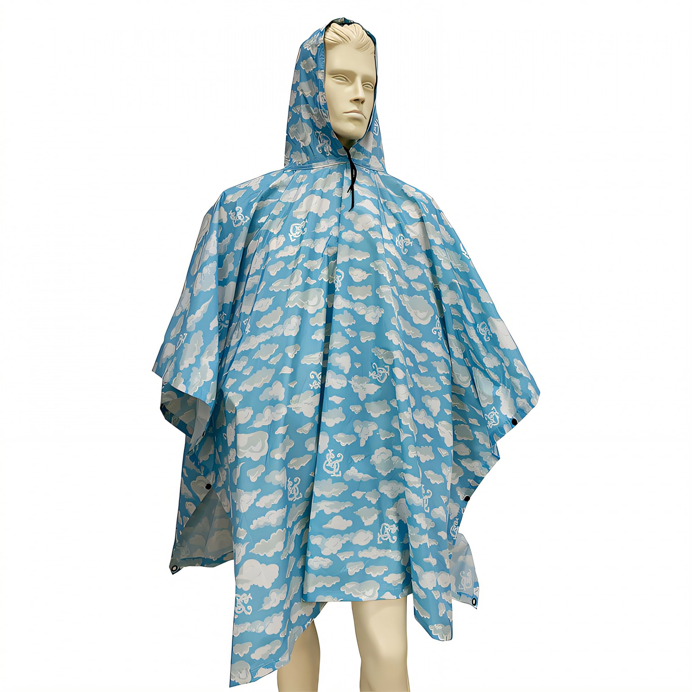 TELOLY Rain Ponchos for Adults,Pvc Disposable Ponchos,One Size Clear ...