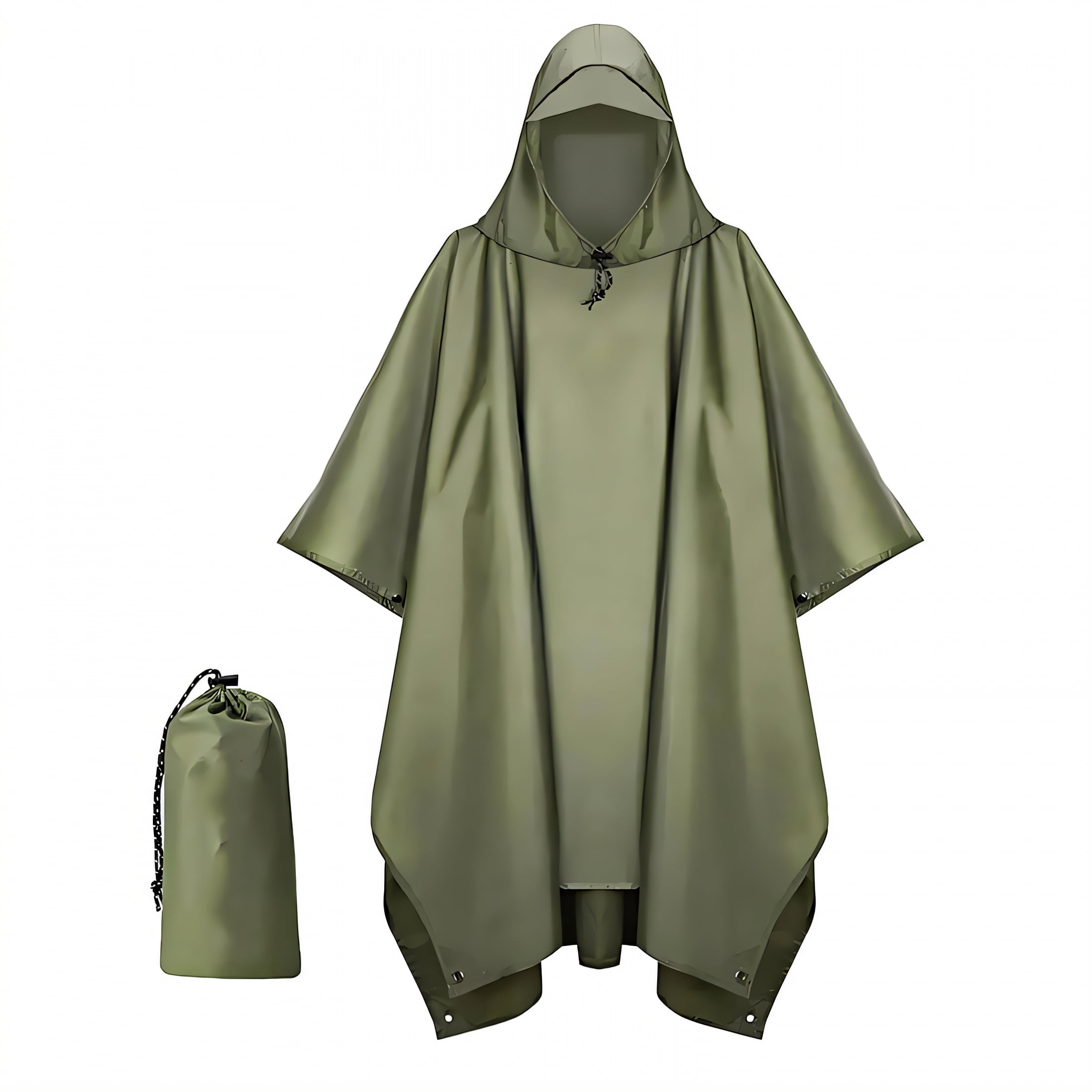 TELOLY Rain Ponchos for Adults,Polyester Emergency Poncho,Clear Rain ...