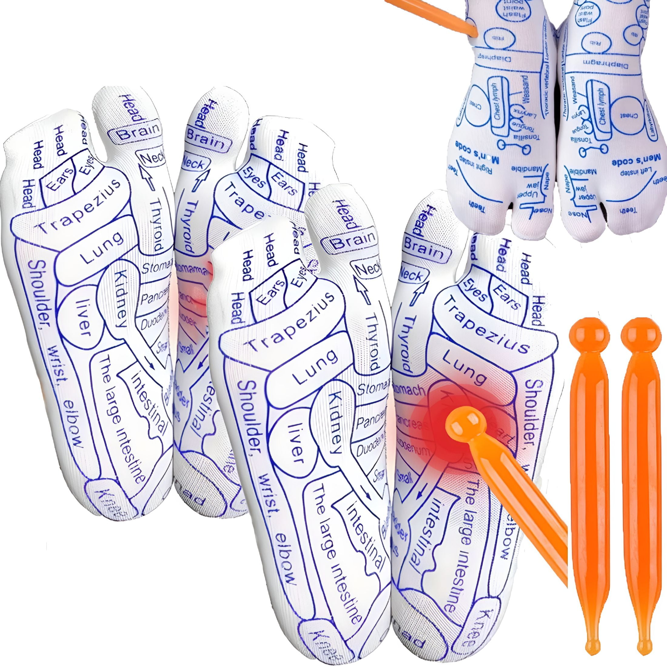 TELOLY Reflexology Socks with Tools, Acupressure Socks, Acupuncture ...