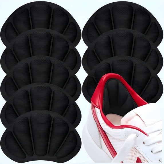 TELOLY Shoe Heel Inserts,8 Pcs Mesh Self-Adhesive Heel Cushion Pads for ...