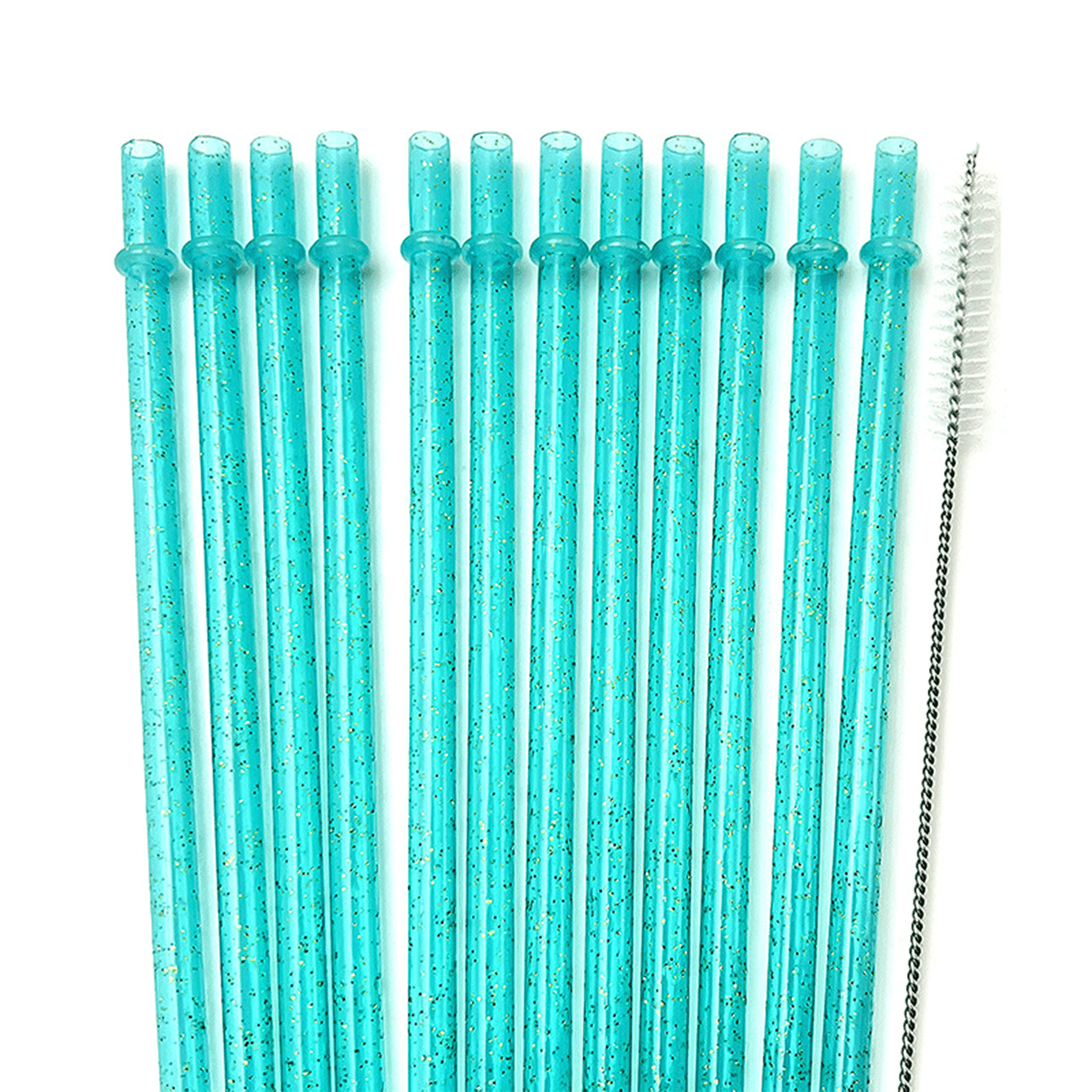 CCOCC Straw,Reusable Drinking Plastic Straws,Gold Glitter Fun Straws ...