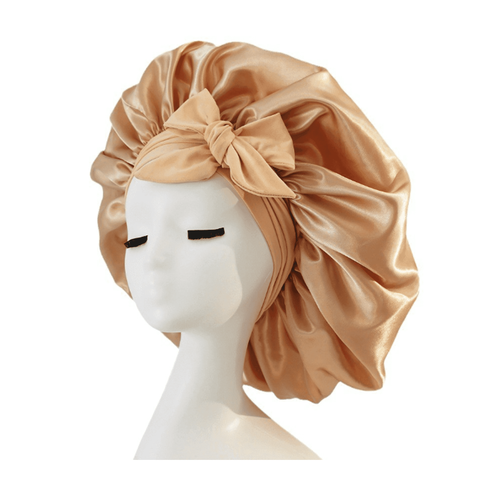 TELOLY Shower Cap Single Layer Bonnet for Sleeping Streamer Bow Design ...