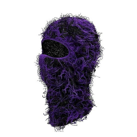 TELOLY Ski Mask,Jacquard Pattern Full Face Mask,Single-Hole Head Design ...
