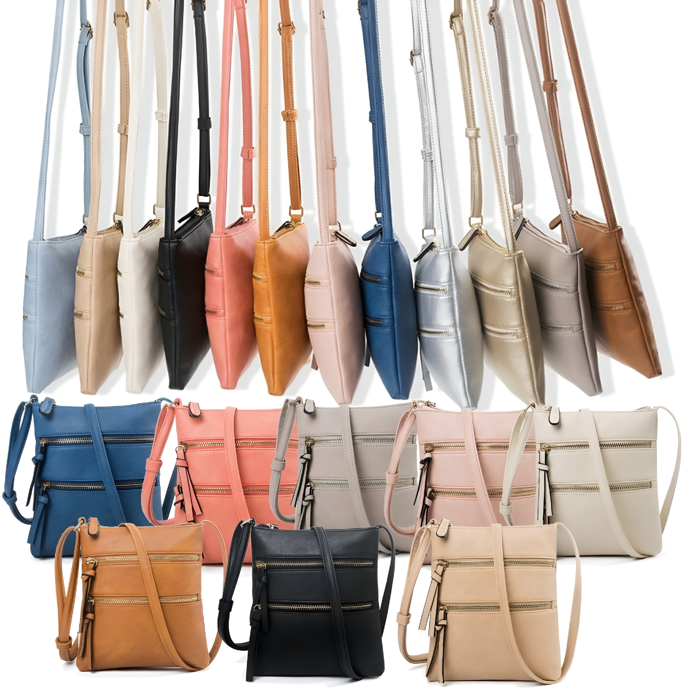 TELOLY Small Crossbody Purses for Women Multi Pocket Travel Bag Over ...