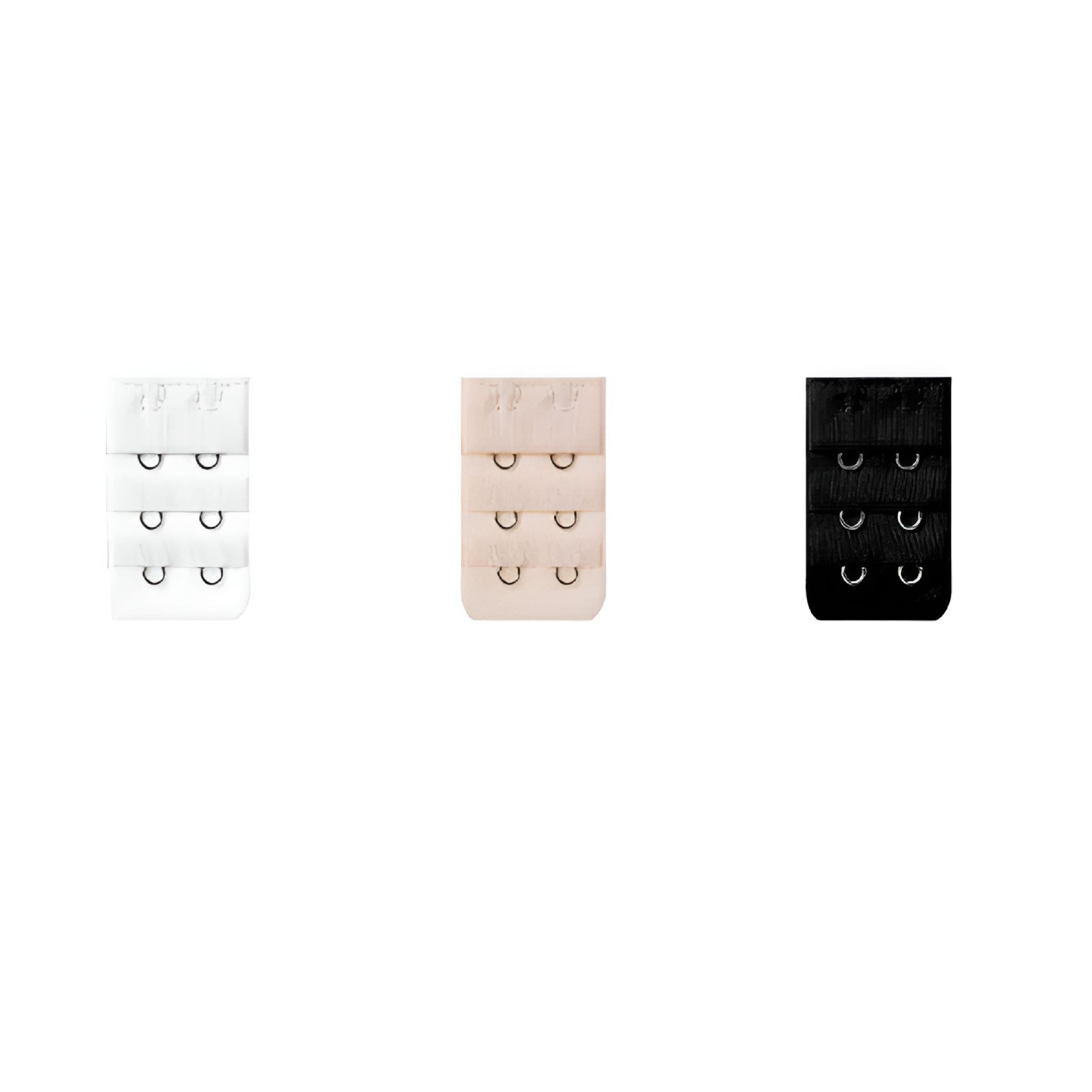 TELOLY Soft Elastic Bra Extenders - 2 Hook 3 Row Extension Strap for ...