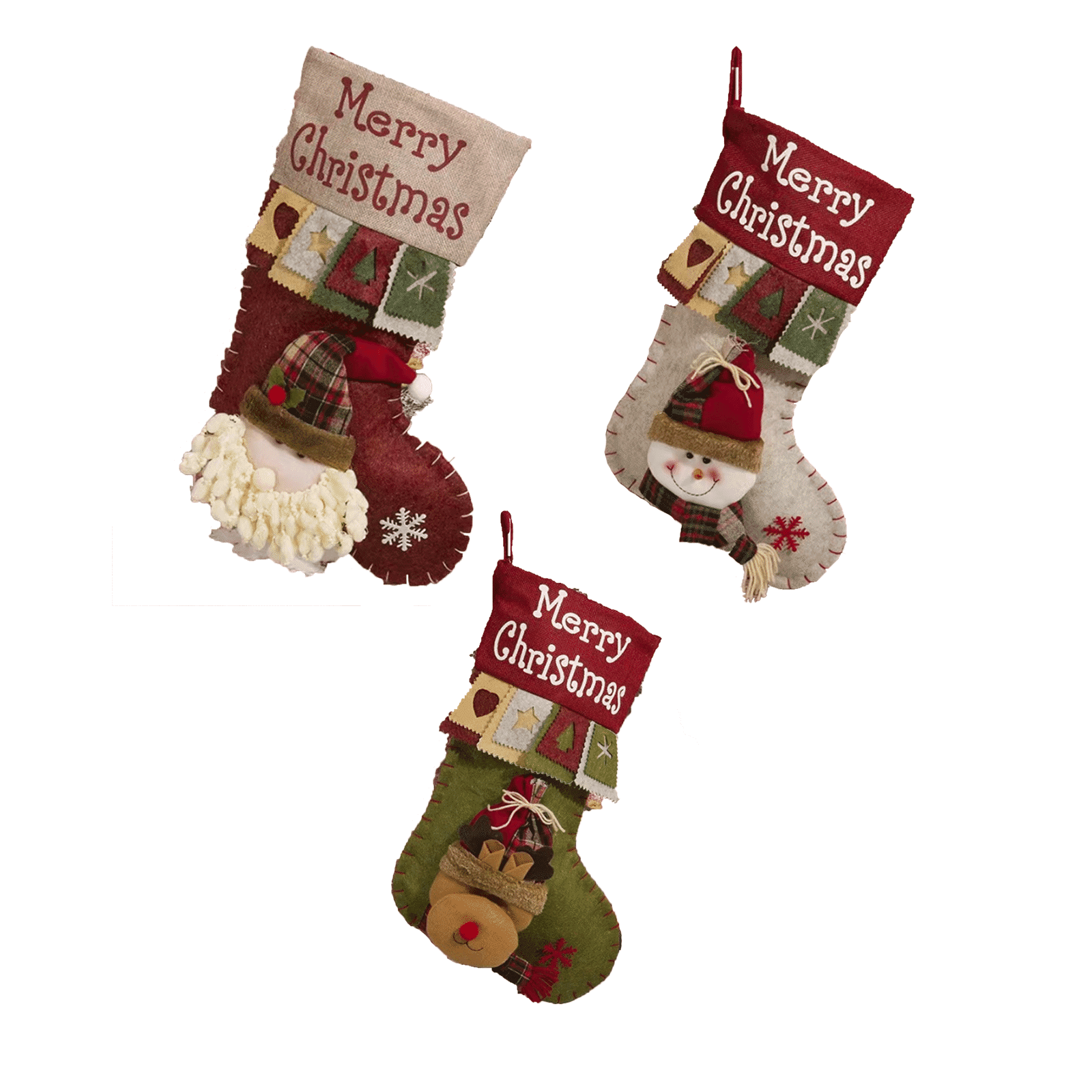 TELOLY Stockings,Seasonal Spirit Christmas Stocking,Charming Stocking ...