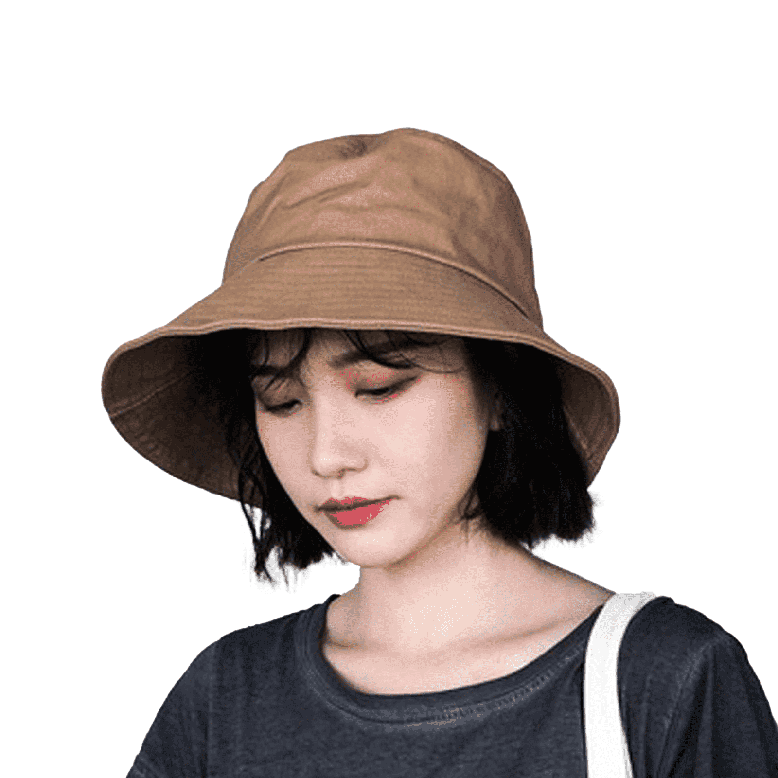 TELOLY Sun Hat Cotton Wide Eaves Bucket Hat One Size Fits All Sun Hats ...