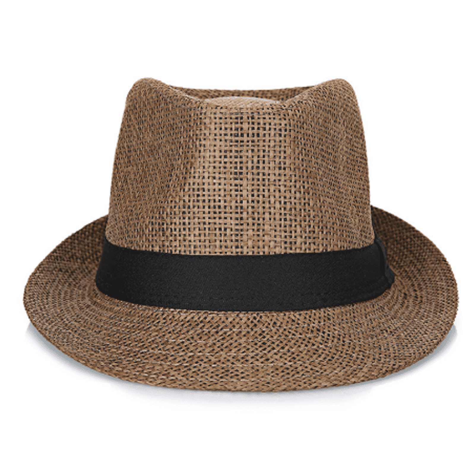 TELOLY Sun Hat Men British Style Jazz Straw Hat Papyrus Fabric Summer ...