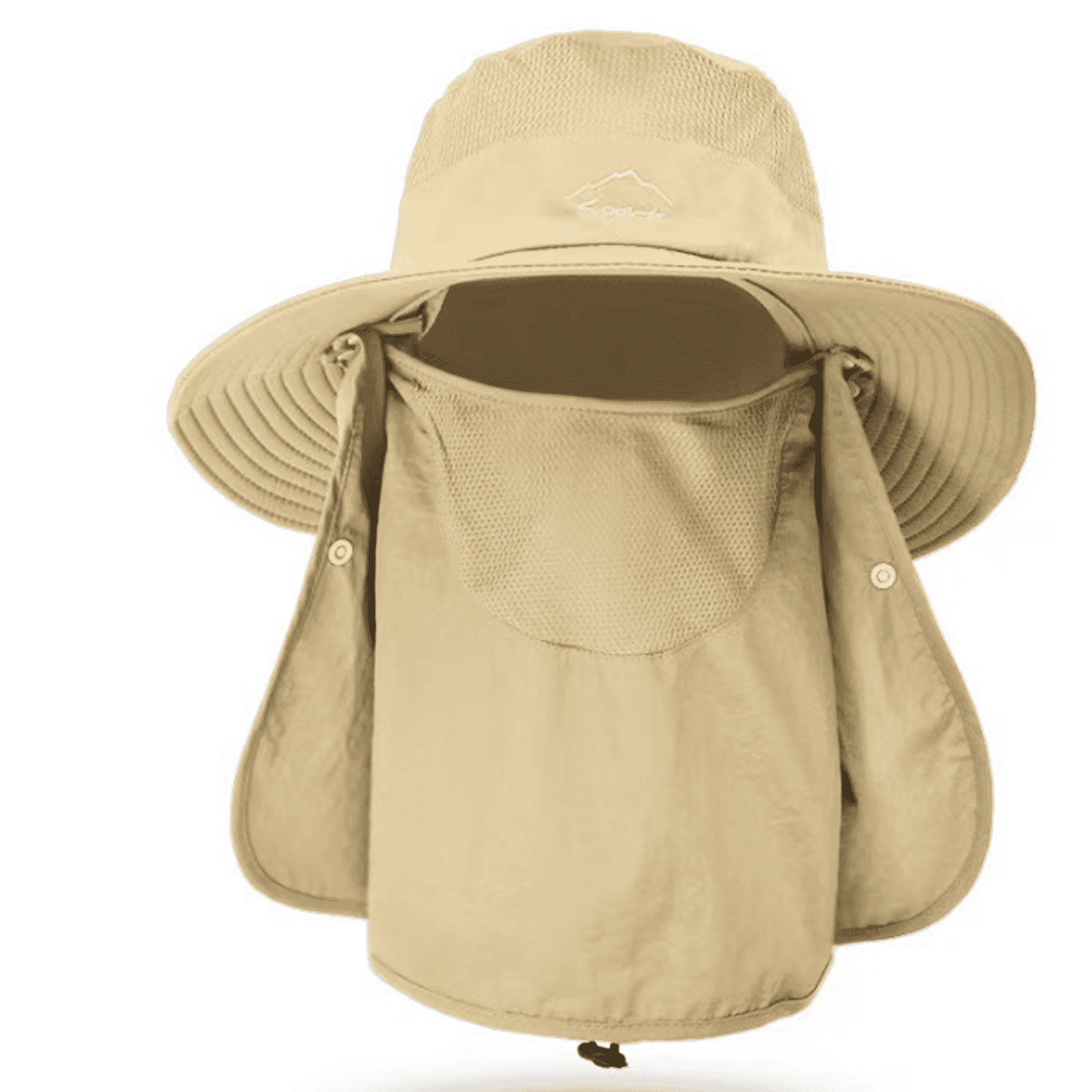TELOLY Sun Hat One Size Fits All Face Hat Multi-Faceted Sun Protection ...