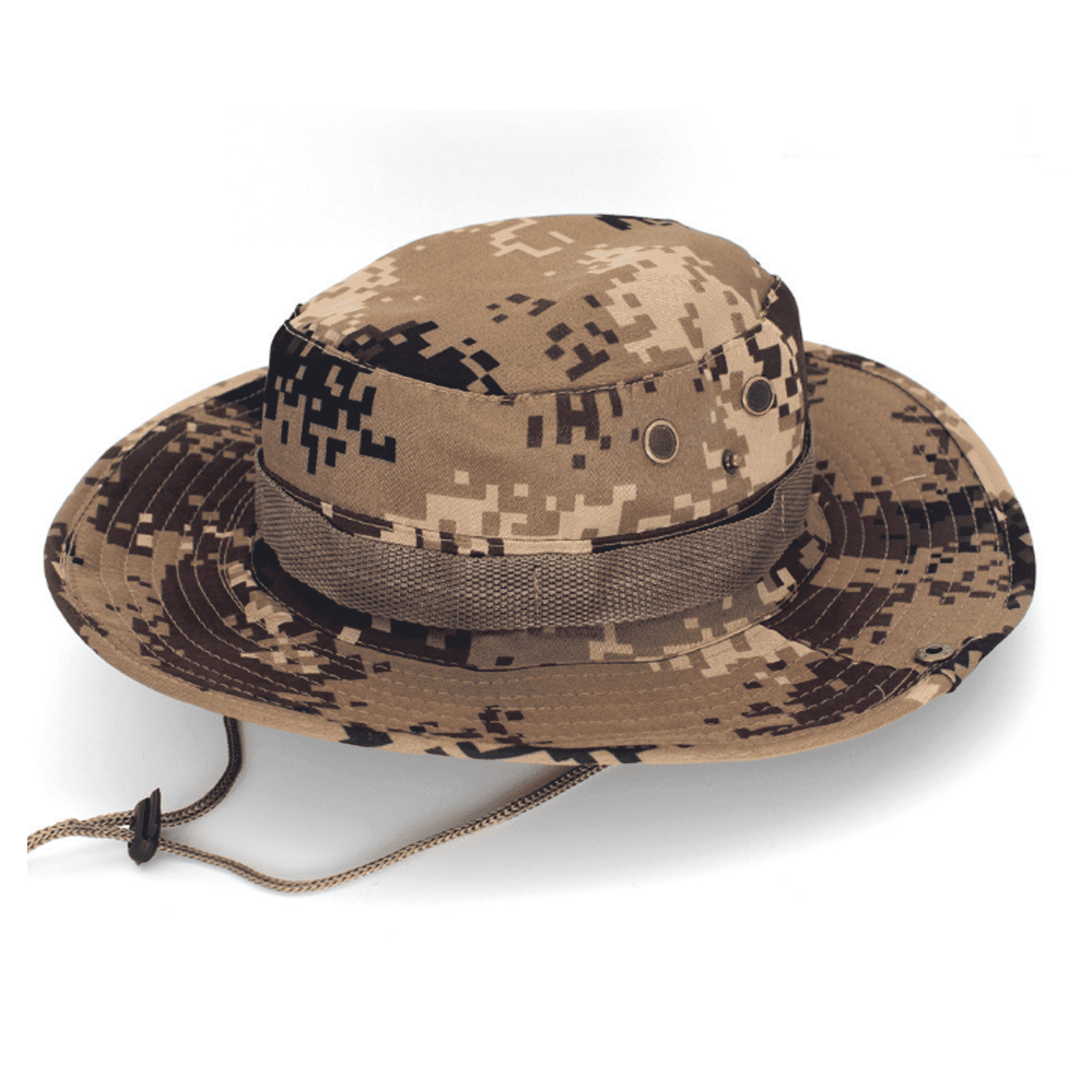 TELOLY Sun Hat Summer Leisure Copper Mesh Breathable Holes Bucket Hats ...