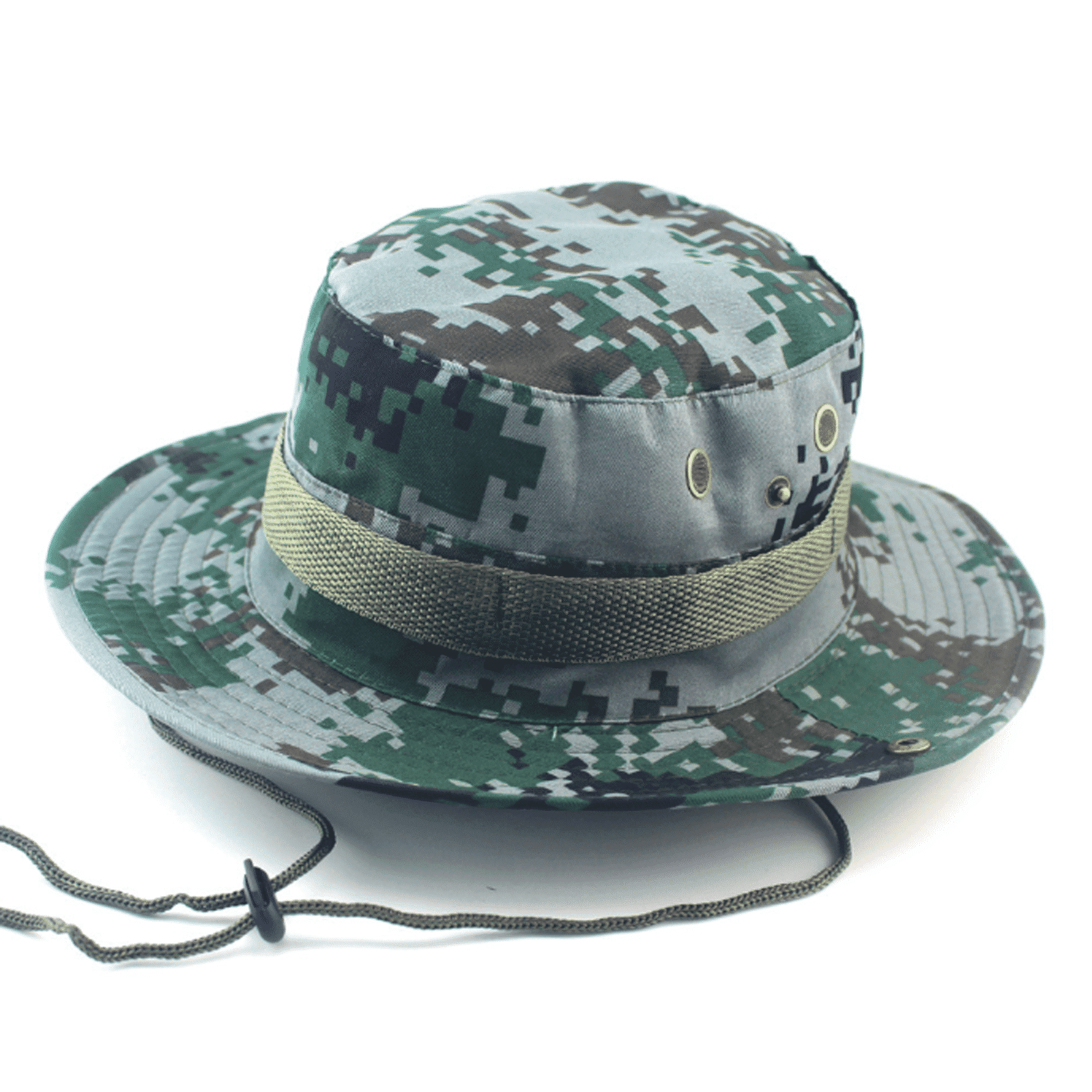 TELOLY Sun Hat Summer Leisure Copper Mesh Breathable Holes Bucket Hats ...