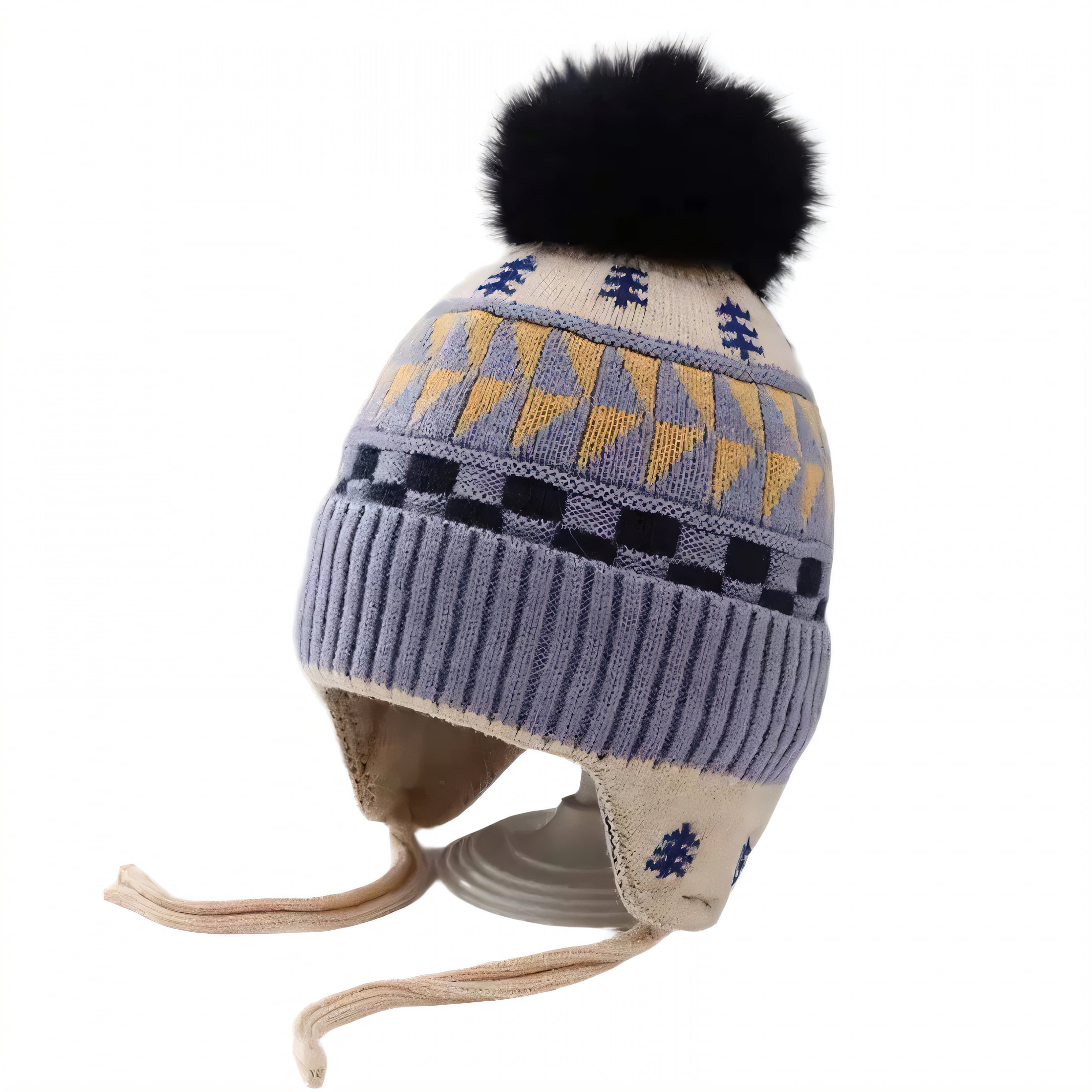 TELOLY Toddler Beanie,Warm Ear Padding Boys Winter Hat,Soft Plush ...