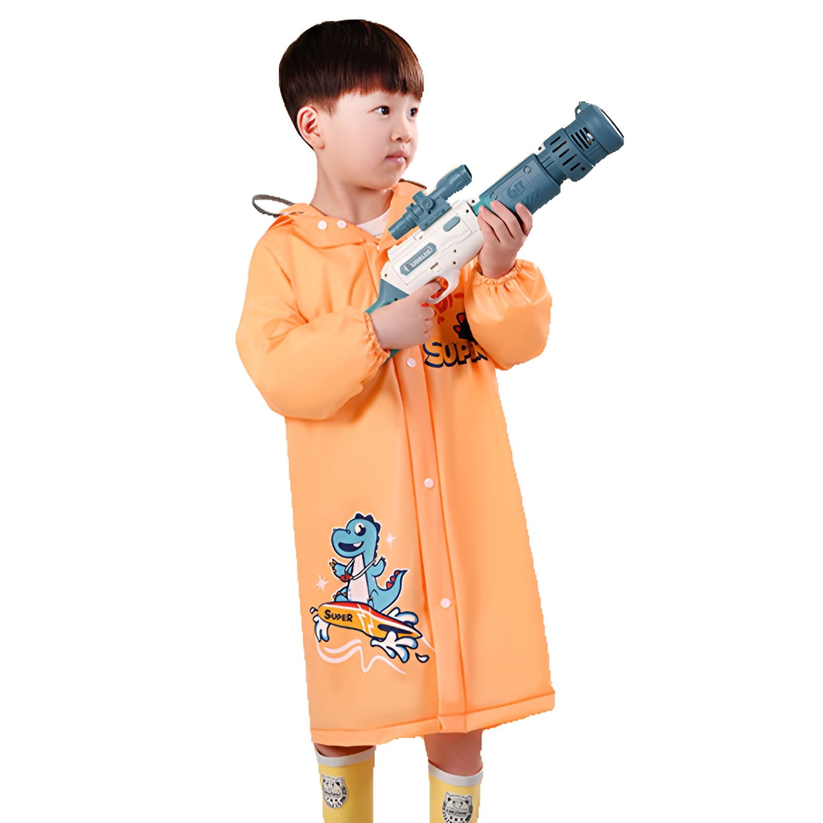 TELOLY Toddler Rain Jacket,Free Movement Kids Rain Jacket,No Tightness ...