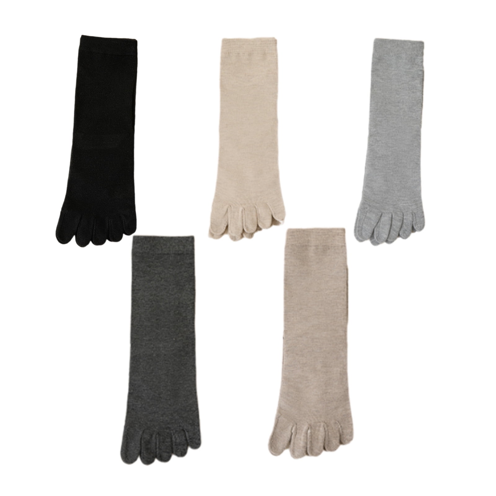 TELOLY Toe Socks,Comfortable Cotton Five-Toe Running Socks Womens ...