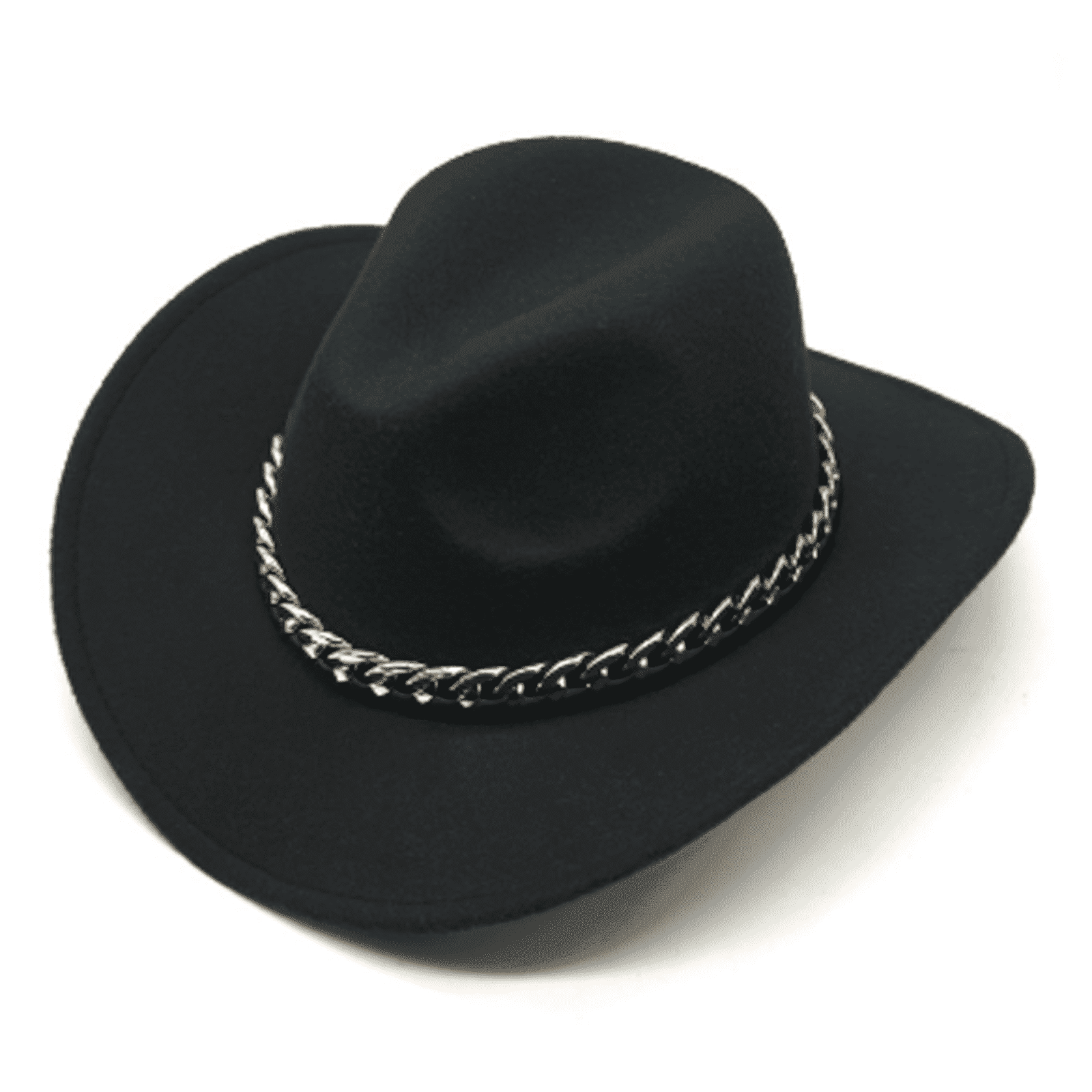 TELOLY Top Hat British Style Western Cowboy Hat Fedora Hats for Men ...