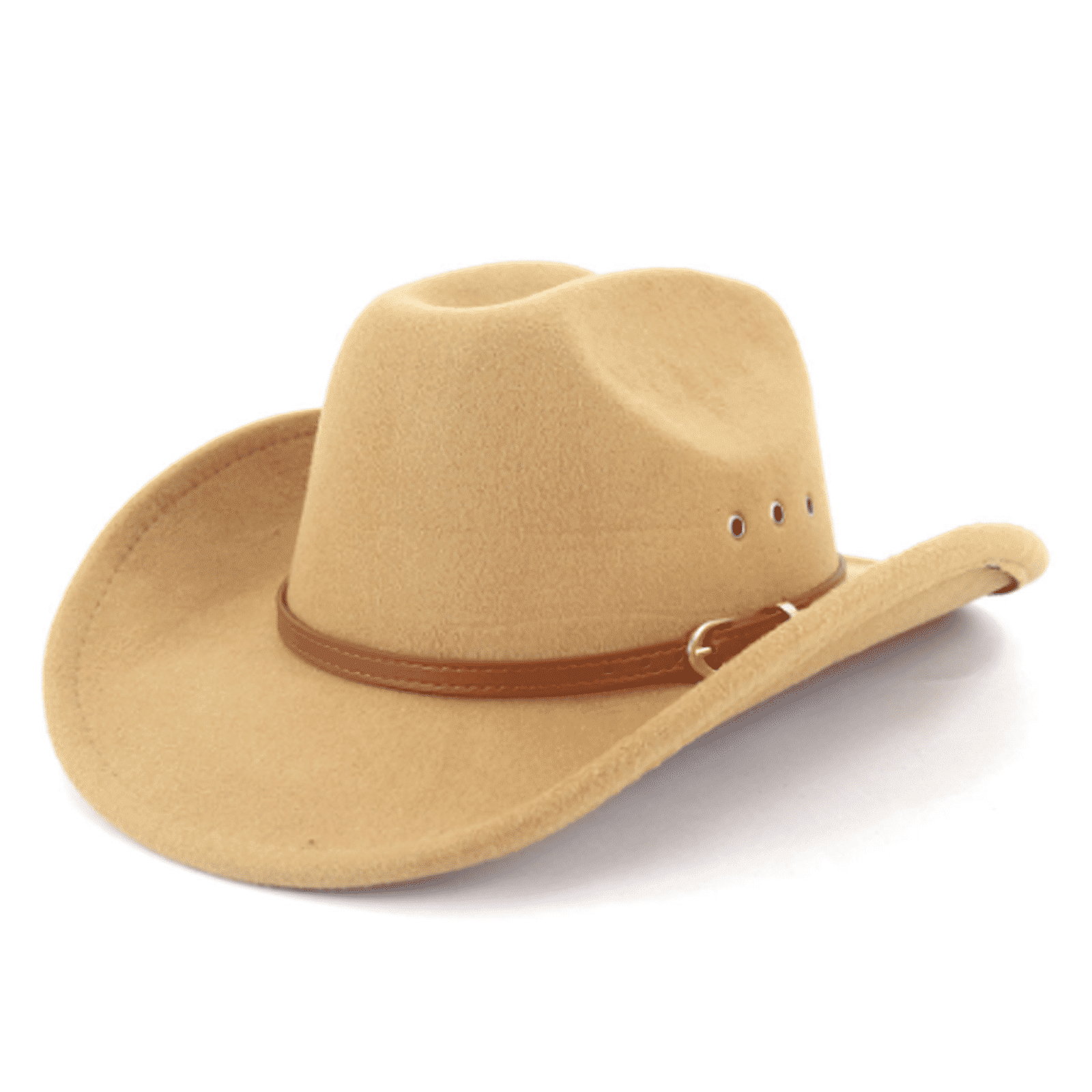 TELOLY Top Hat Right-Angled Square Top Western Cowboy Woolen Hat Hats ...
