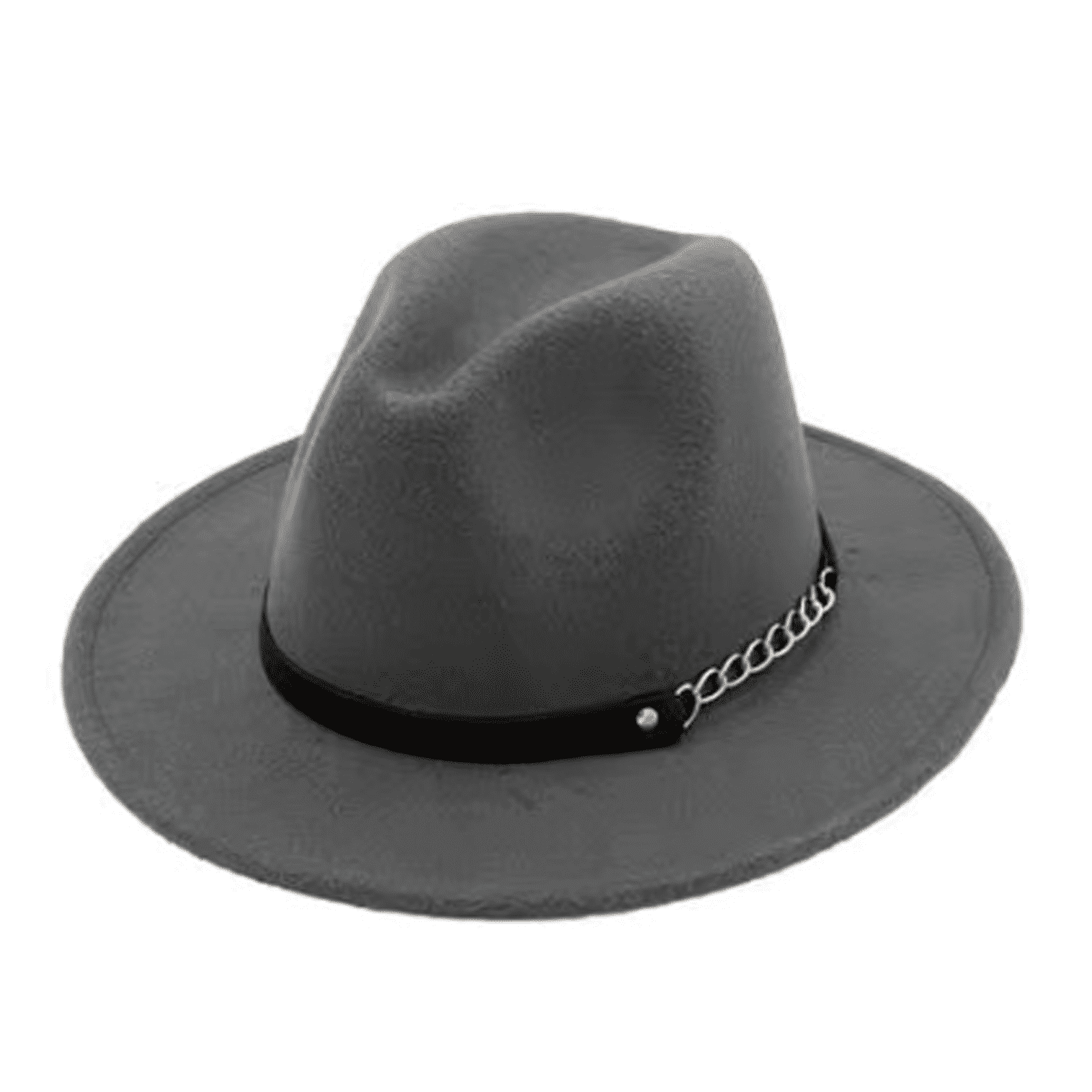 TELOLY Top Hat Simple Woolen Large Brim Jazz Hat Fedora Hats for Men ...