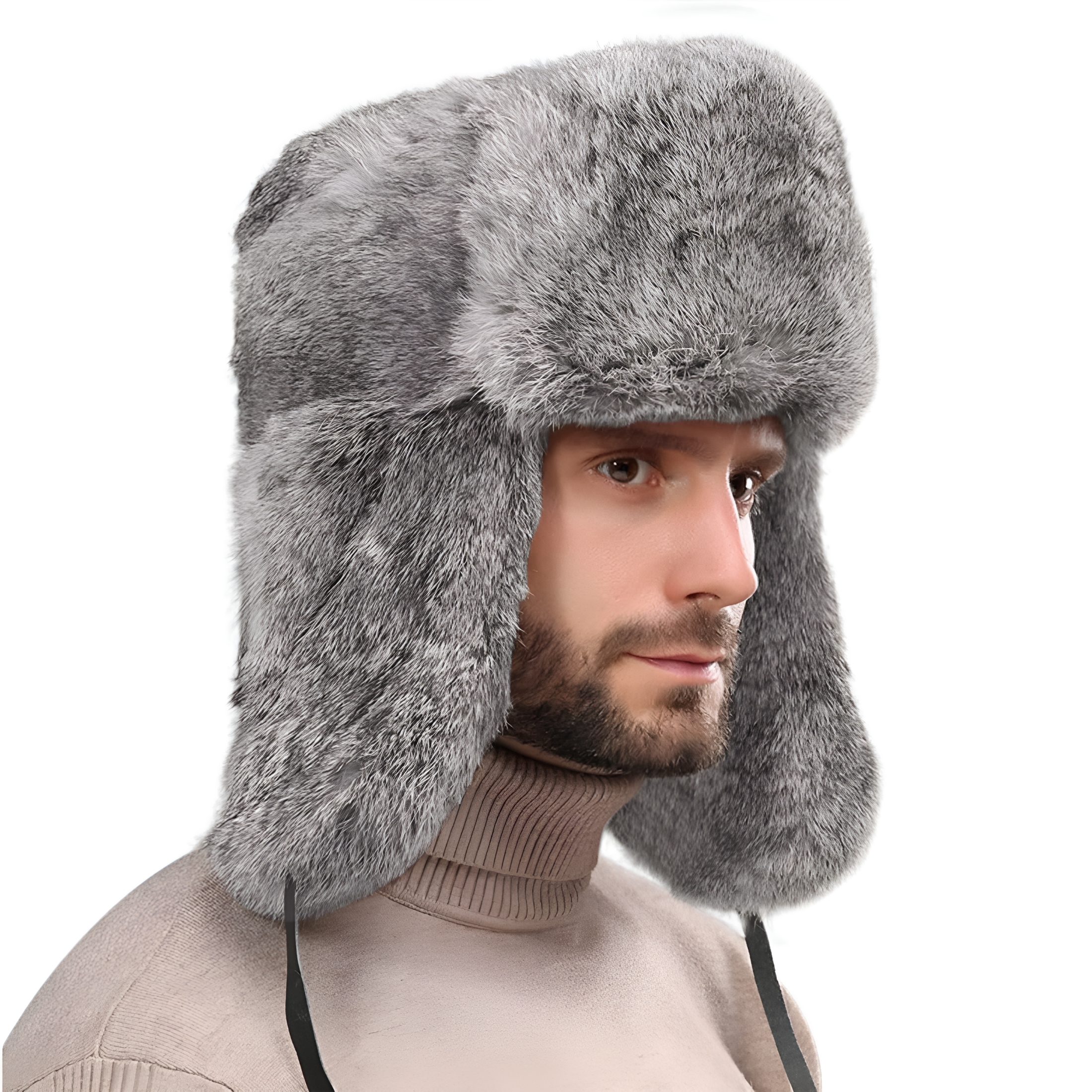 TELOLY Warm Trapper Hat for Men Women Winter Cozy Plush Faux Fur ...