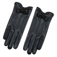 TELOLY Winter Leather Gloves for Women, Driving Gloves, Warm Fleece ...