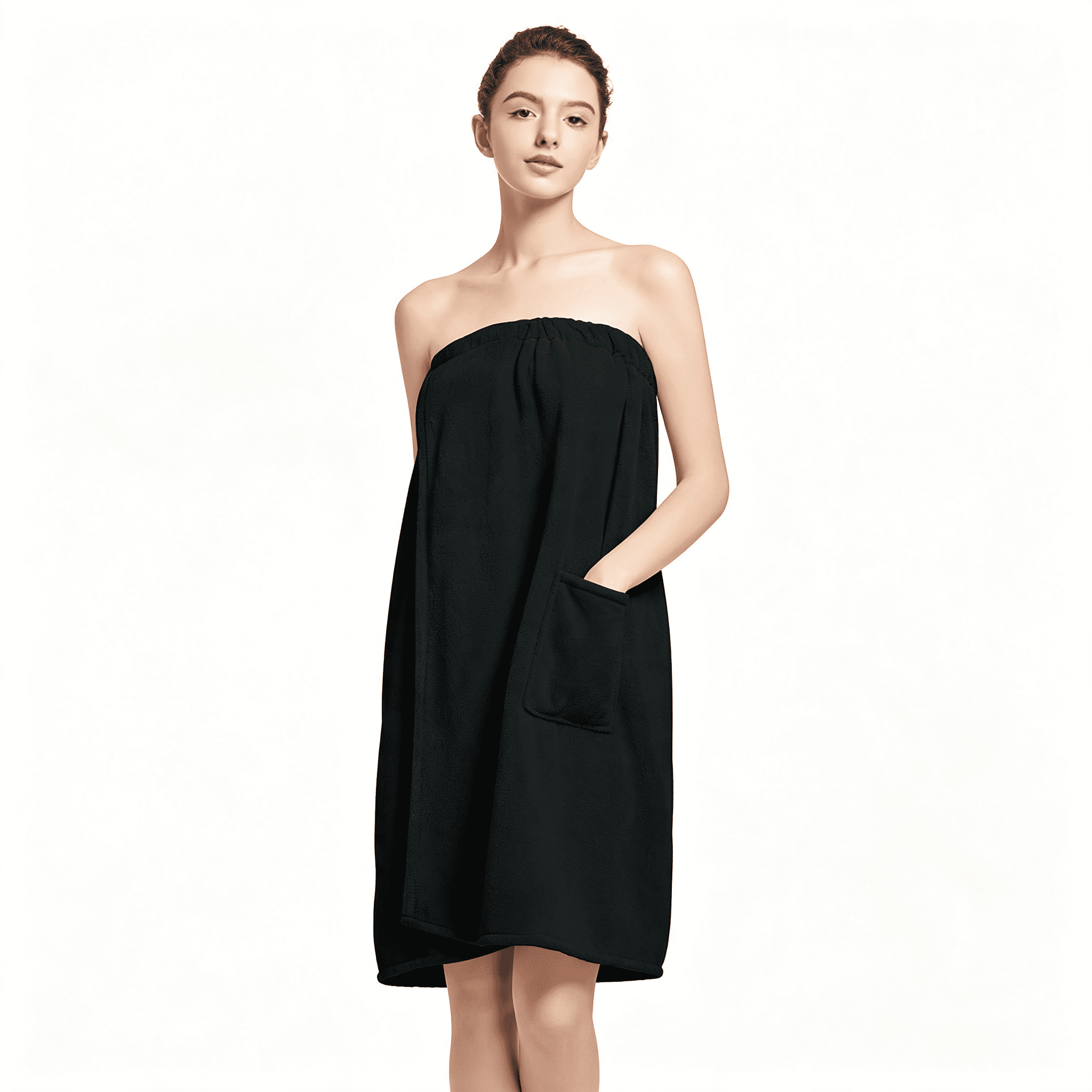 TELOLY Women'S Soft Wrap Towel Full Length，Bath Robe After Shower ...