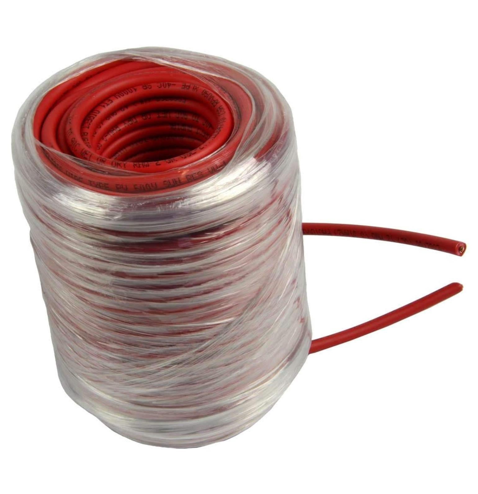 TEMCo 12 AWG/Gauge Solar Cable - Made in The USA 125 Feet Red(Variety ...