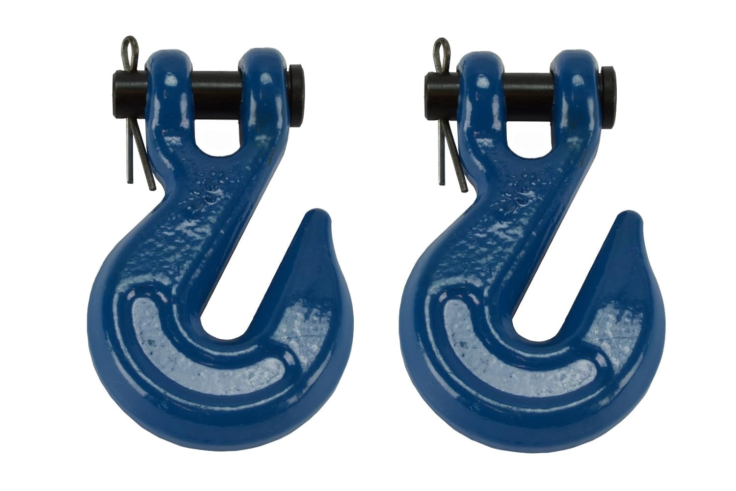 Temco 2 Lot 1/4" Chain Grab Hook Pin Clevis Rigging Tow Transport Truck ...
