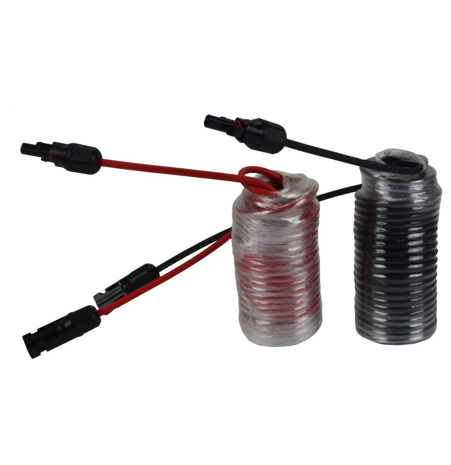 TEMCo 25' Red + 25' Black 12 AWG/Gauge Solar Panel Extension Cable with ...
