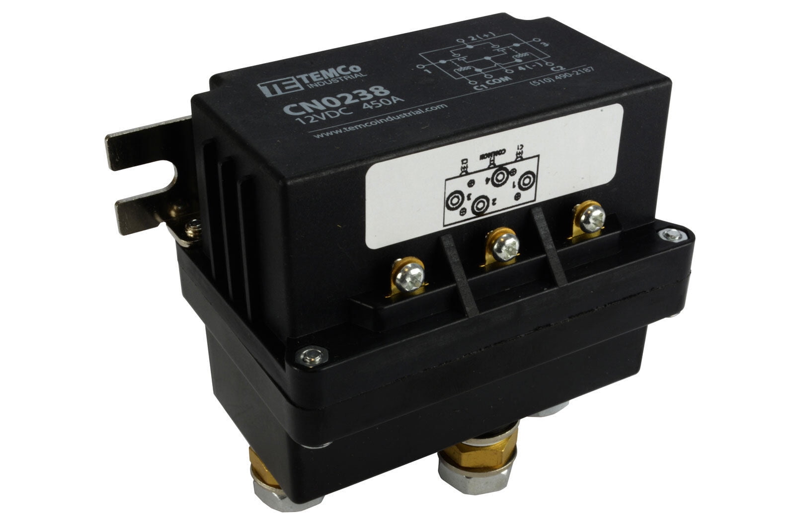 TEMCo 450 Amps DC Winch Motor Reversing Solenoid Relay Switch 12 V ...