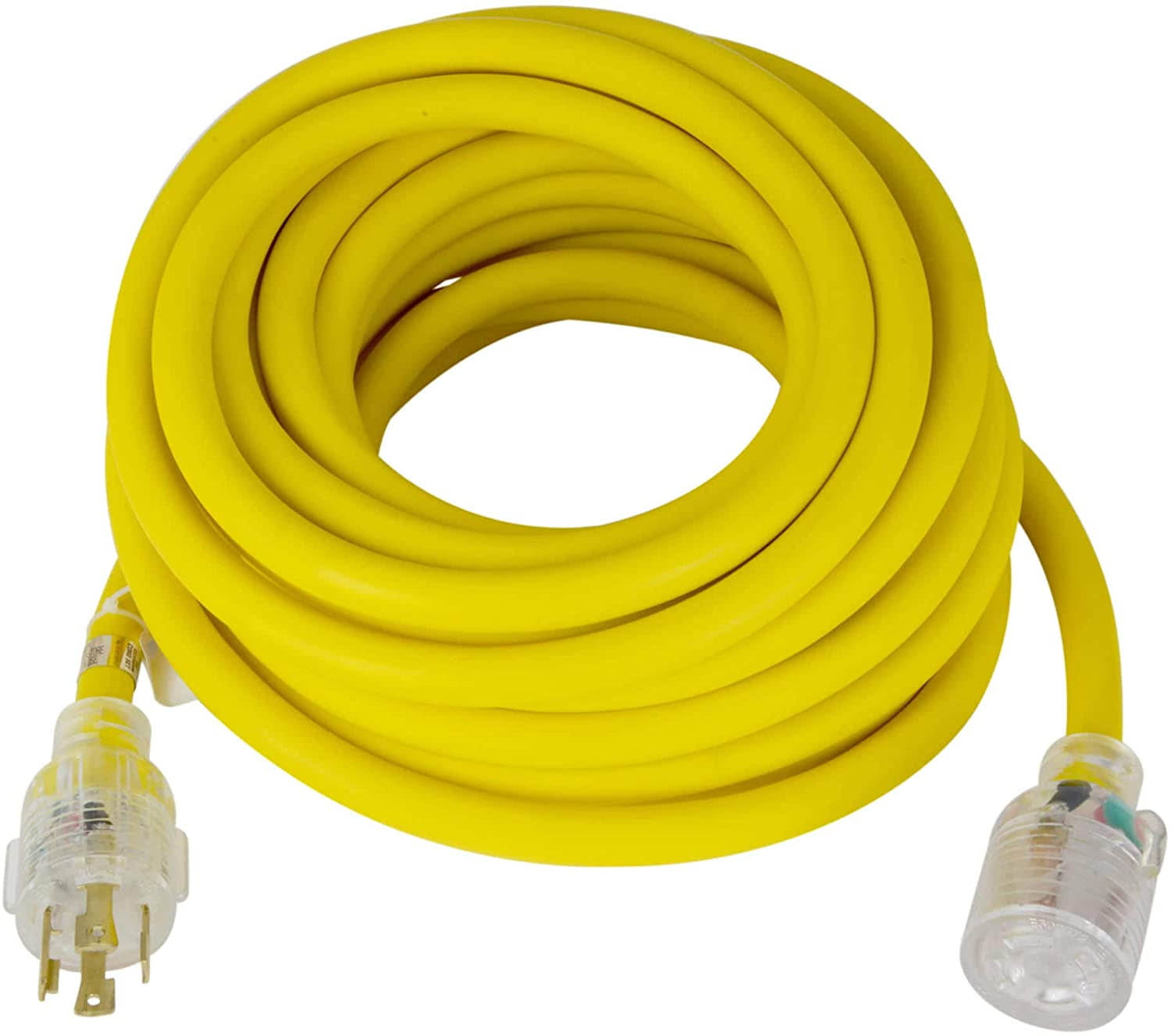 TEMCo 50 ft Extreme Cold Weather Generator Extension Cord L14-30 30 Amp ...