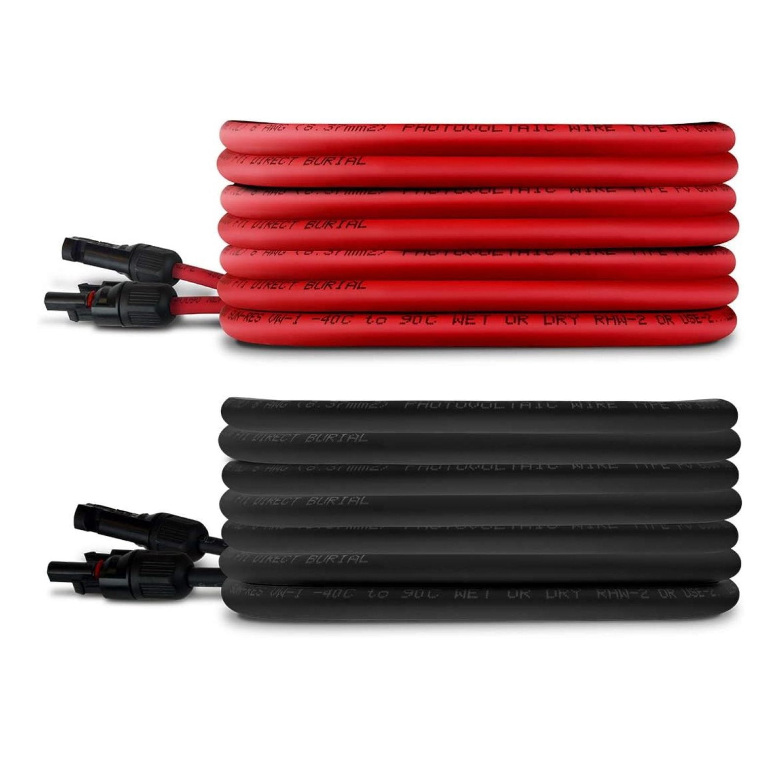 TEMCo 8 AWG/Gauge Solar Panel Extension Cable - Made in The USA (M/F ...