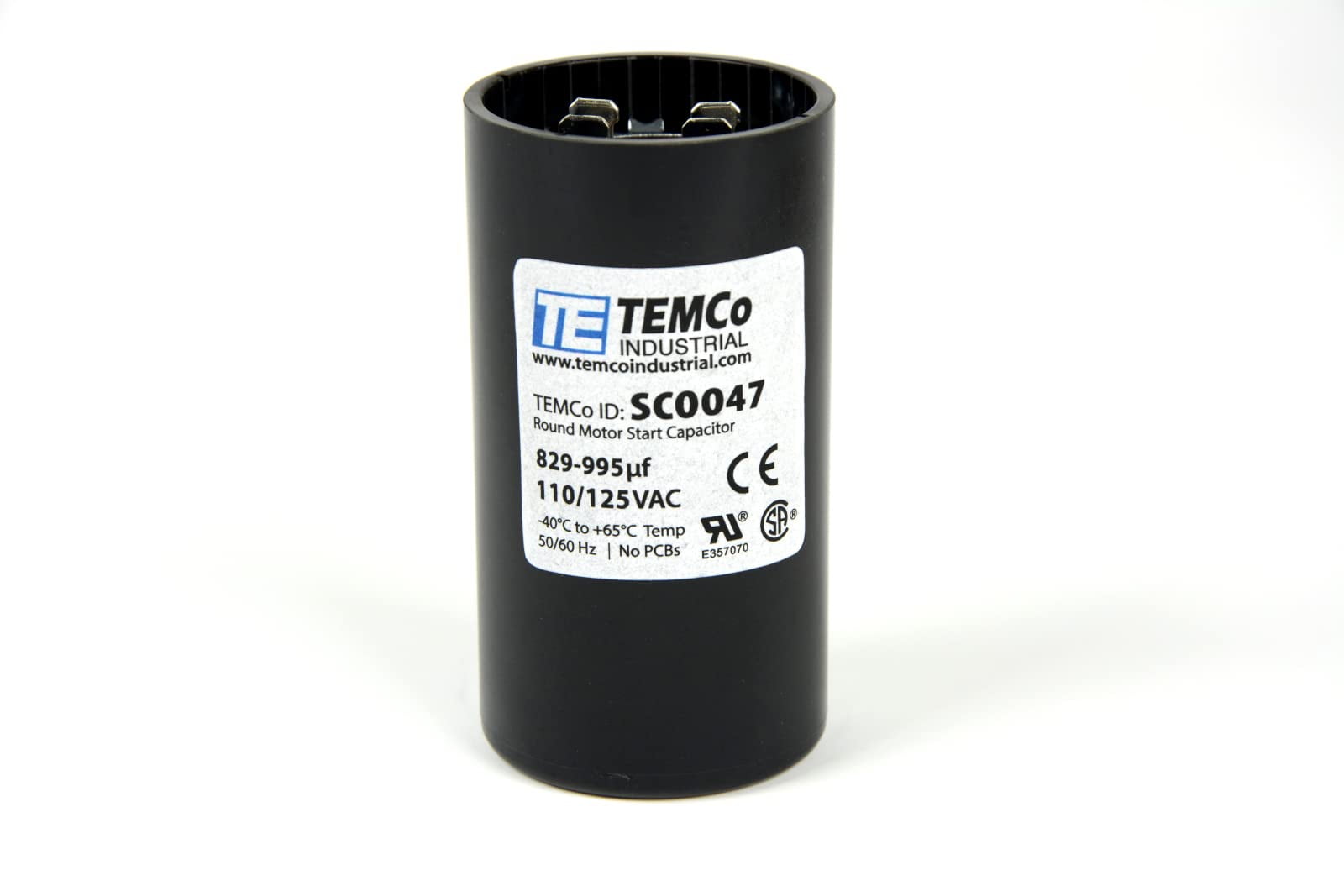 TEMCo 829-995 uF MFD CD60 Start Capacitor 110-125V AC Round | 50/60 Hz - Walmart.com