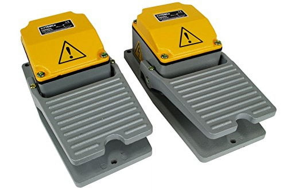 TEMCo Heavy Duty Foot Switch 2 Qty - Cast Aluminum Foot Switch 15A SPDT ...