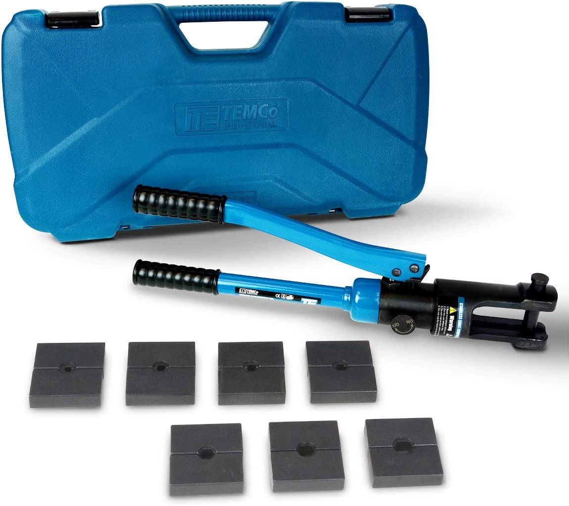 TEMCo Hydraulic Hand Crimping Tool for 1/16" to 1/4" Stainless Steel ...