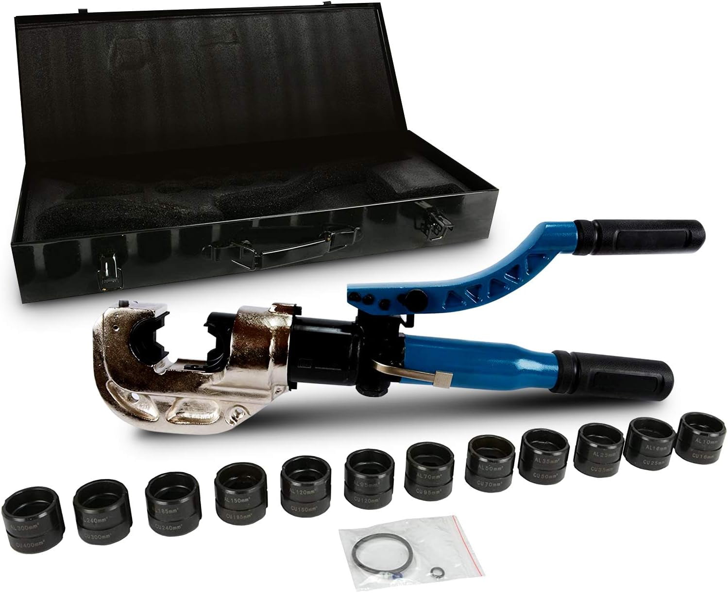 TEMCo TH0034 Hydraulic Lug Crimping Tool for 4ga-750 MCM Electrical ...