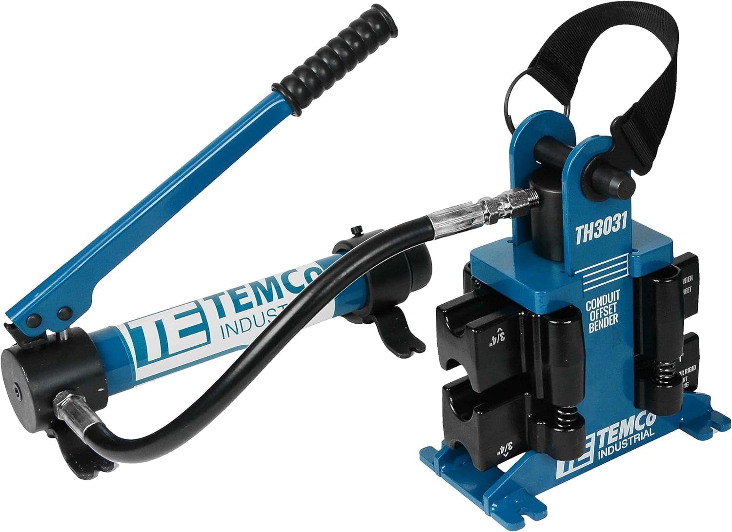 TEMCo TH3031 Dual Size Hydraulic Conduit Offset Bender Both 1" & 3/4 ...