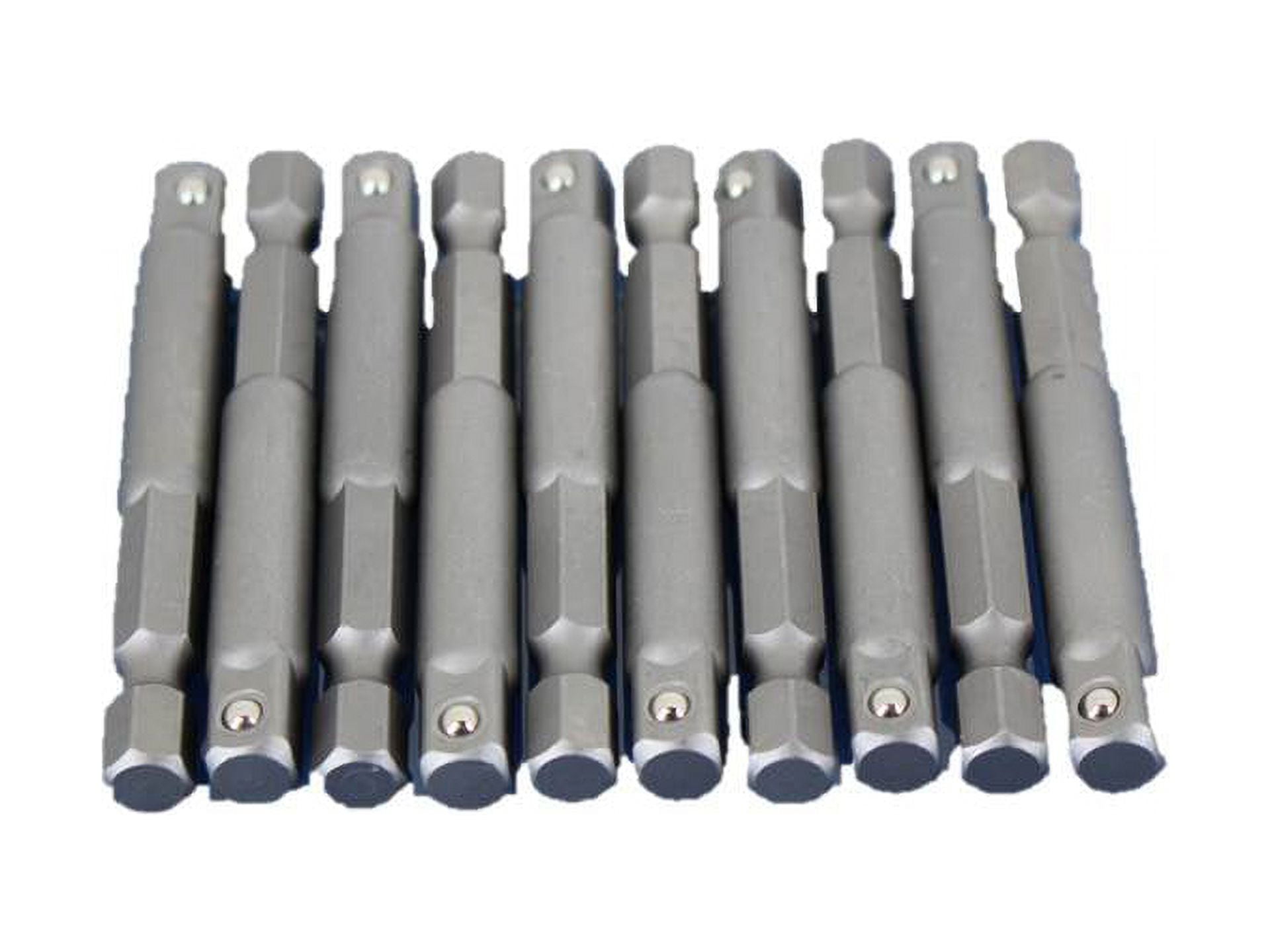 TEMO 10 pc 1/4 Inch (6 mm) Power Socket Extension Adapter Bit Set for ...