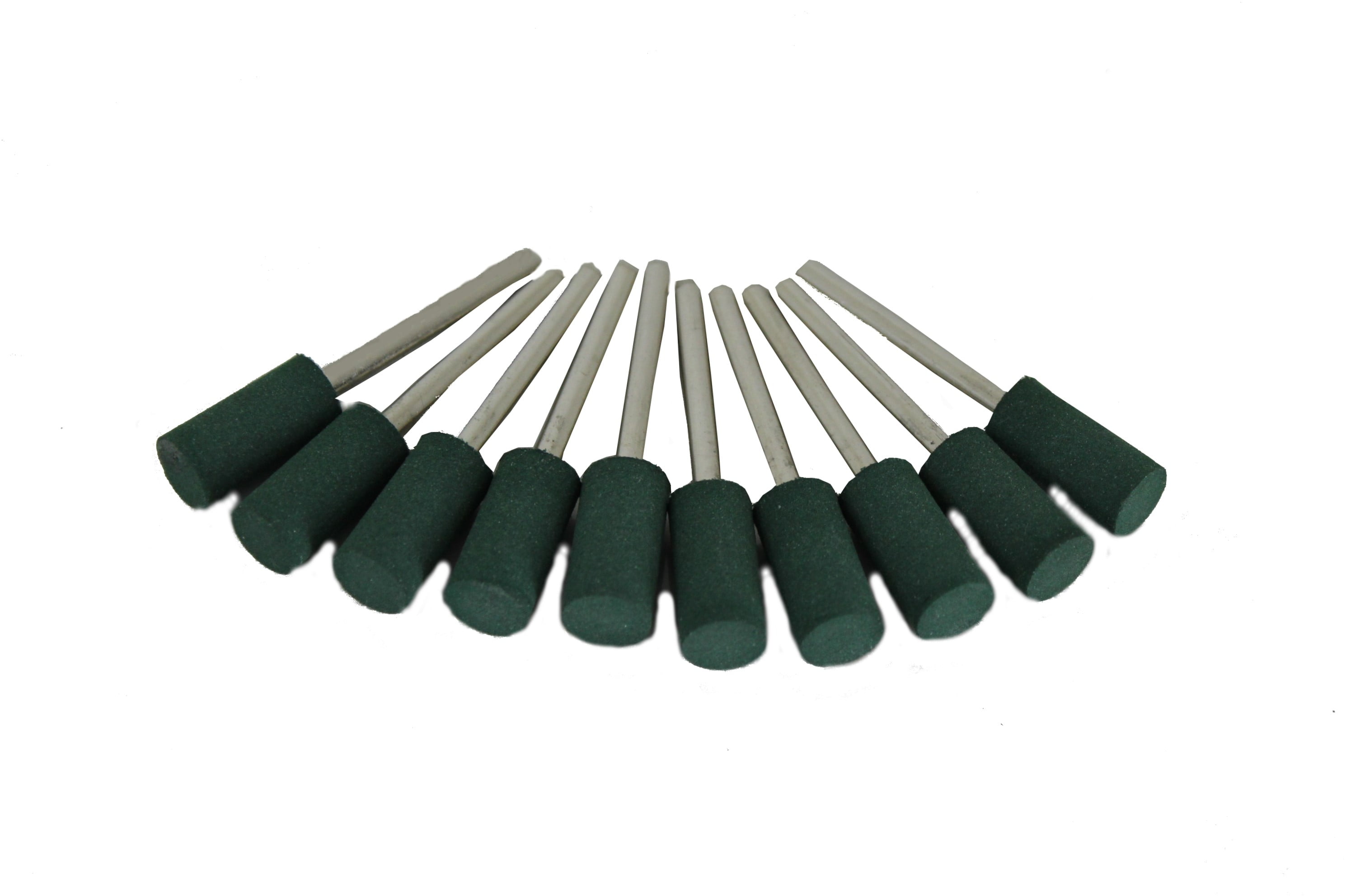 TEMO 10 pc 8 mm (5/16 Inch) Cylinder Rubber Rotary Tool Polishing Burr ...