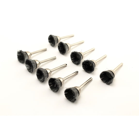 TEMO 10 pc Carbon Steel 1/2 Inch (13 mm) Cup Wire Brushes #442 with 1/8 ...