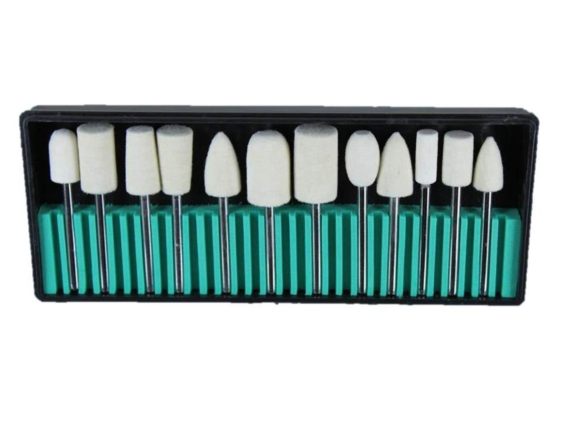 TEMO 12 Assorted Felt Wool Bob Burr Polishing Grinding with 1/8 Inch (3 ...