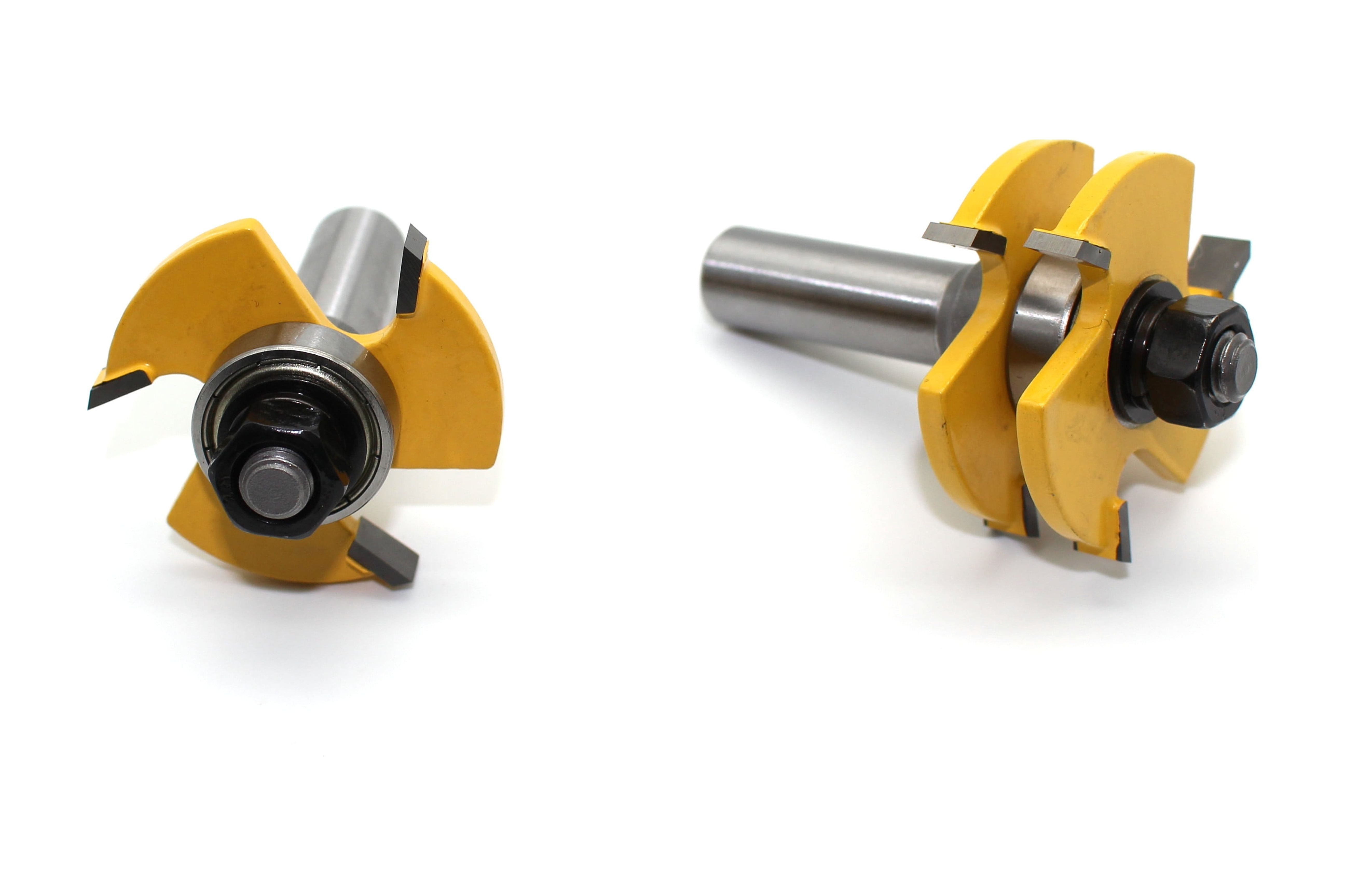 TEMO 2 pc Tongue and Groove Set, Router Bit Set, Wood Door Flooring 3 ...