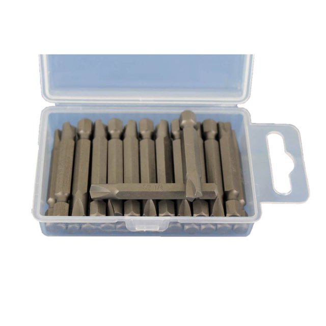 TEMO 25 pc 1/4 Inch Clutch 2 Inch Long(50 mm) Screwdriver Insert Bits ...