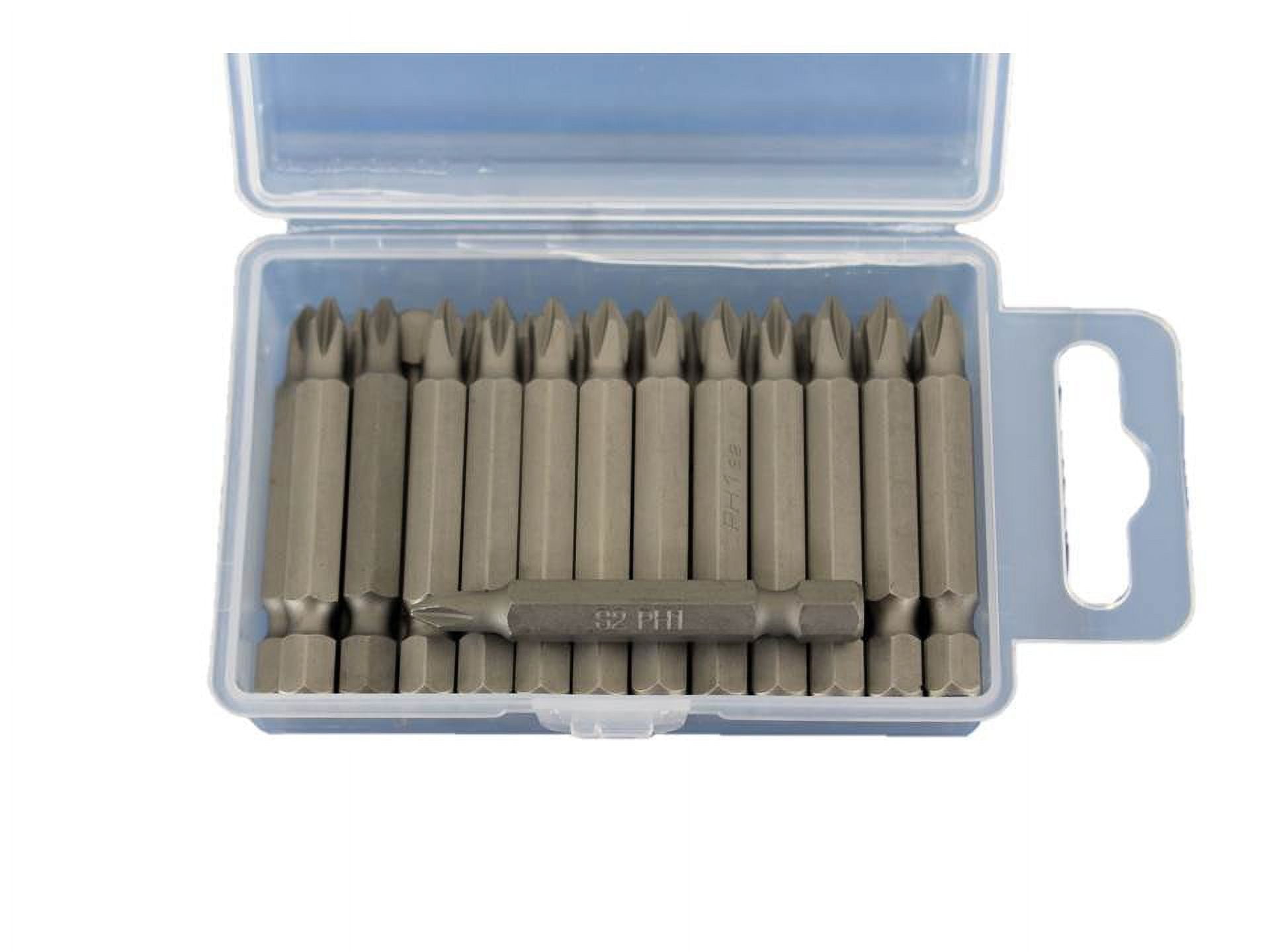 TEMO 25 pc PH1 Impact Ready Phillips 2 Inch (50 mm) Screwdriver Insert ...