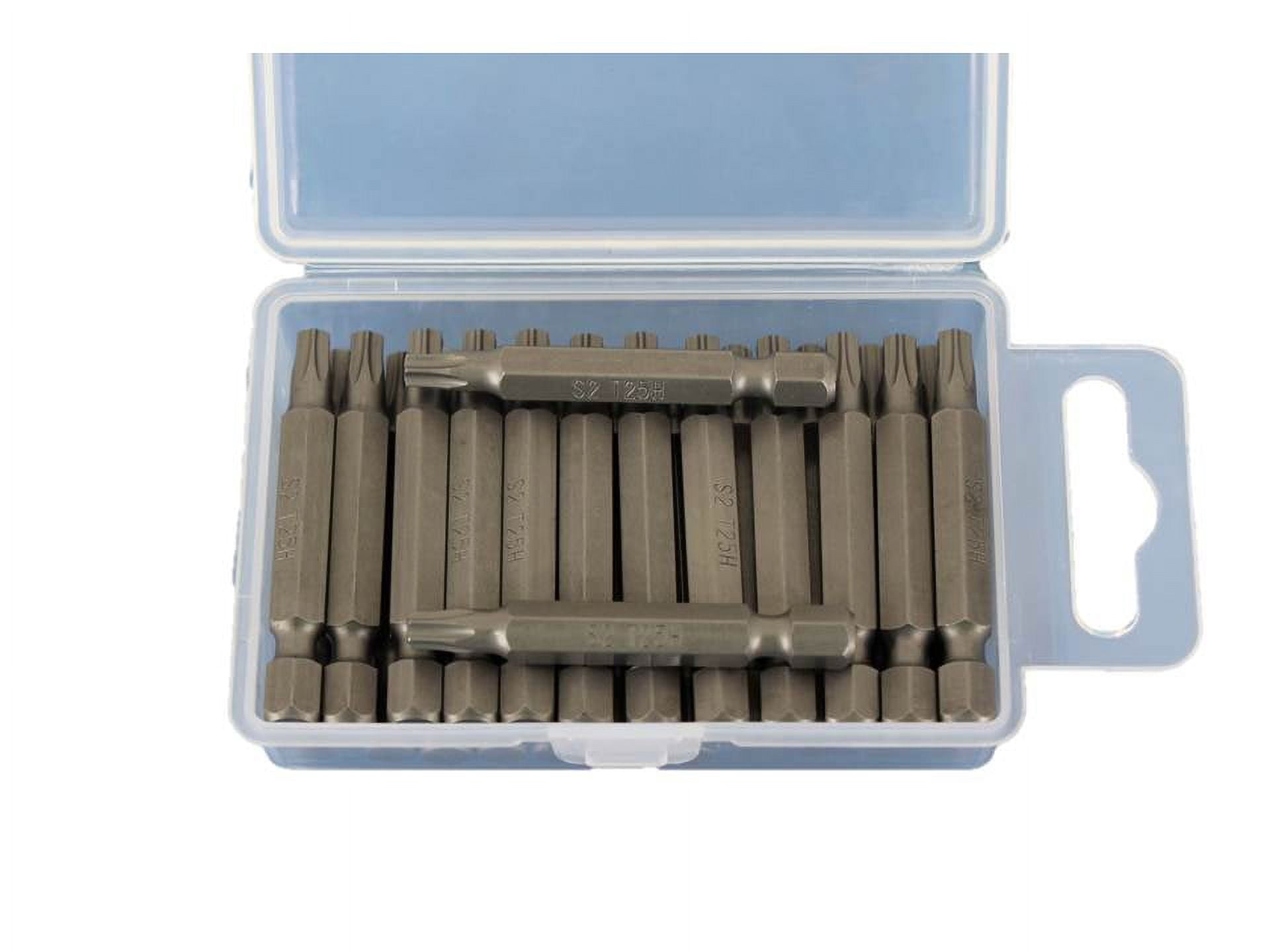 TEMO 25 pc T25H Tamper Proof Security Torx 6 point 2 Inch (50 mm ...