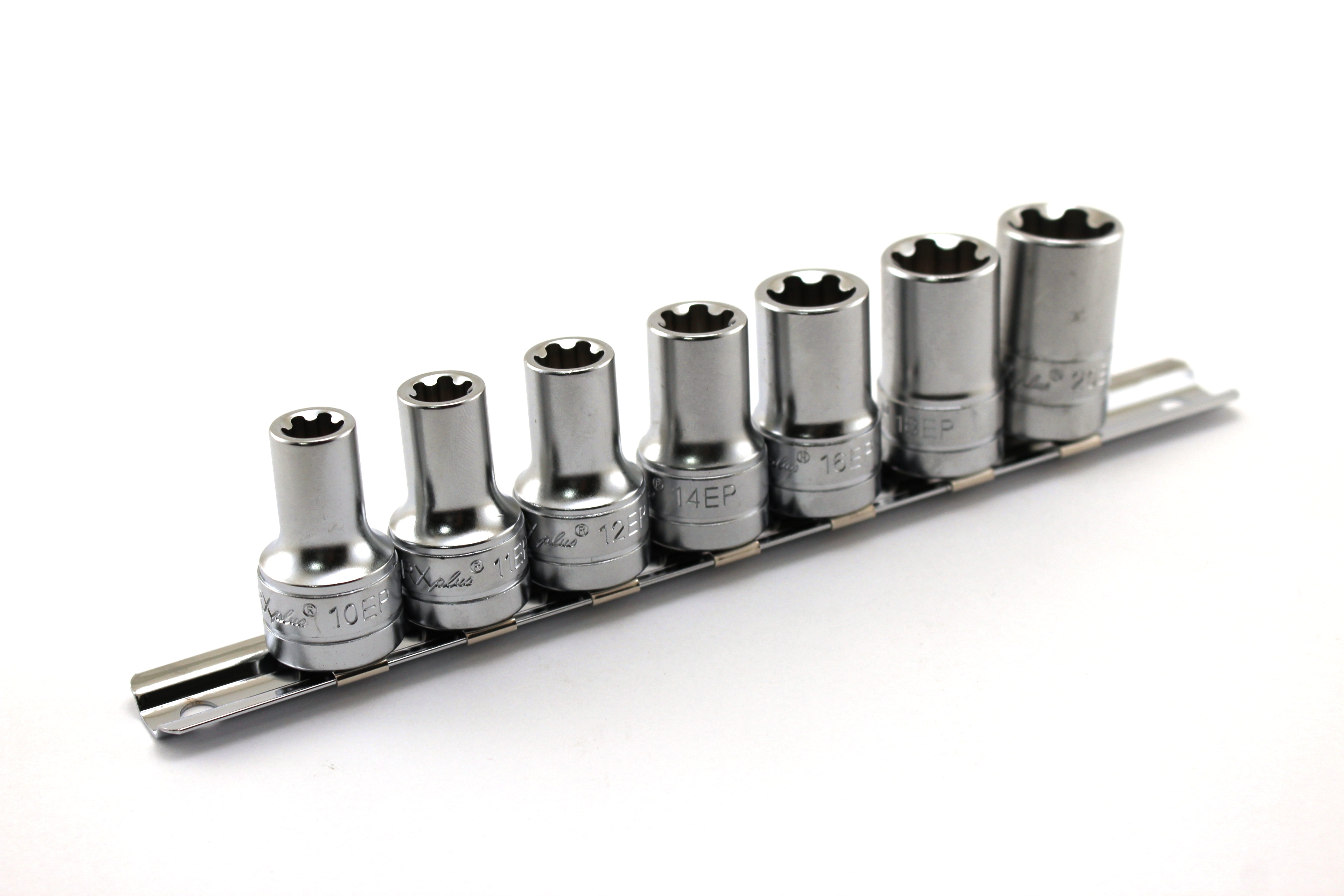 TEMO 7 pc Torx Plus 10-20EP Socket 3/8 Inch (9.5 mm) Square Drive Auto ...