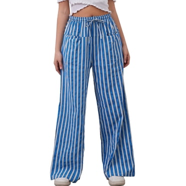 Women's Pants Fashion Casual Pants For Women Flare Wide Leg Sweat ...
