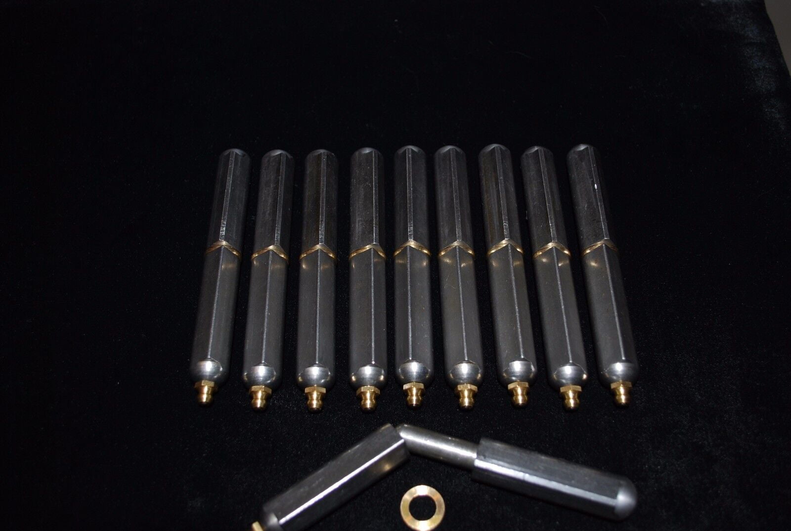 TEN 4-3/4" Weld-on Steel Bullet Hinges w/ Brass Bushing/Grease Zerk ...