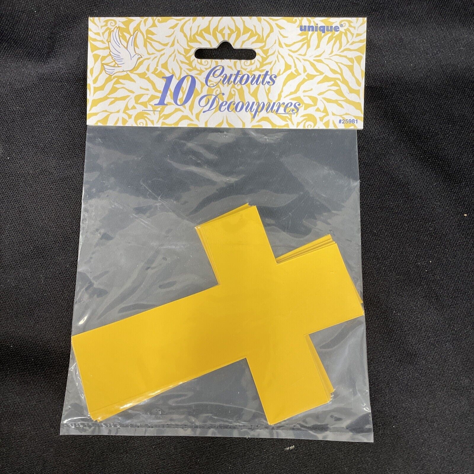 TEN GOLD CARDBOARD CROSS CUTOUTS 10Ct - Walmart.com