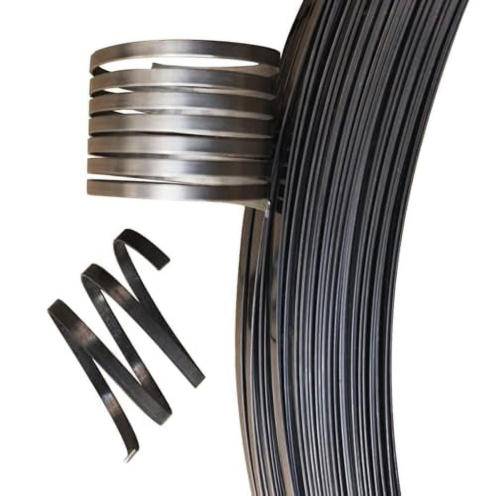 TEN-HIGH Nitinol Wire 1mm x 4mm,5 Meter Black Super Elastic Nitinol ...