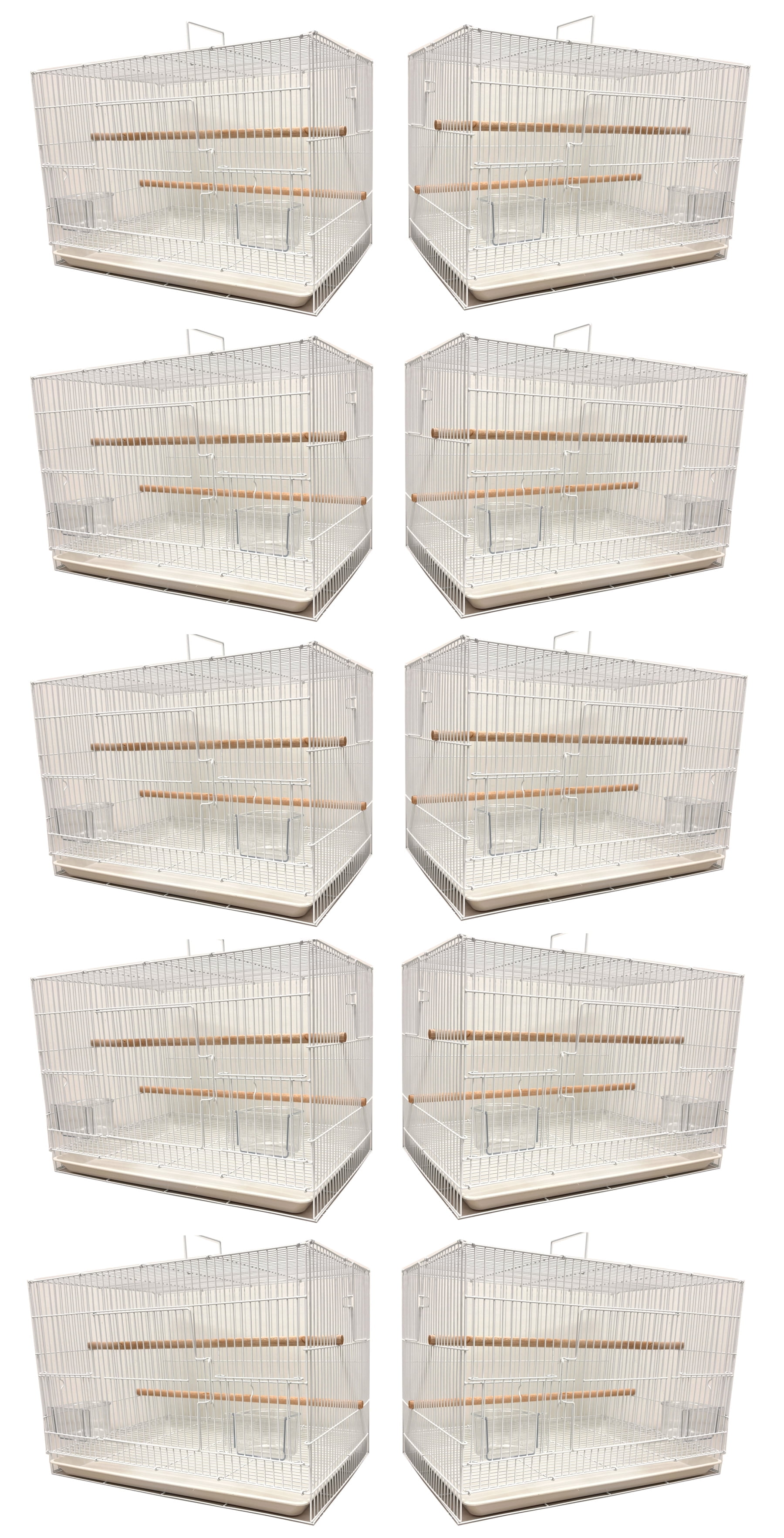 TEN of 20"x14"x14"H Breeding Breeder Bird Flight Cages With Side ...