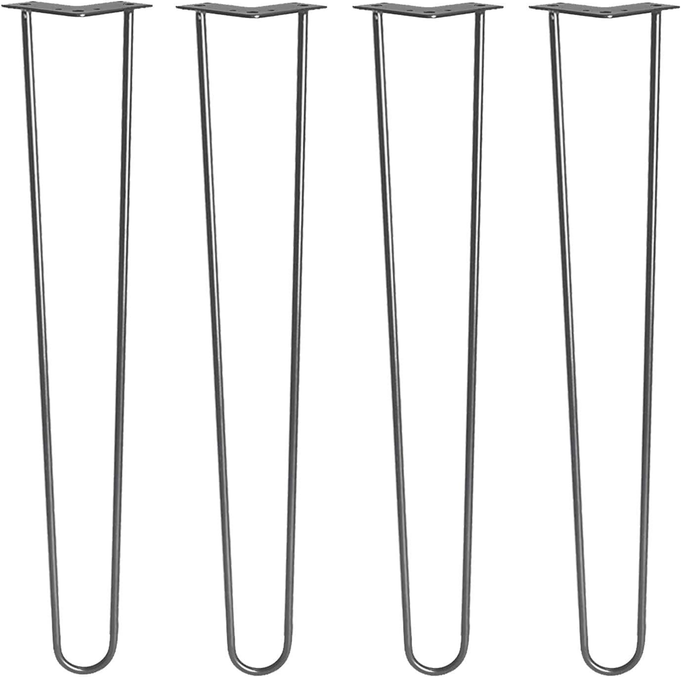 TEN49 Heavy Duty Hairpin Table Leg - 28 Inch Industrial Furniture Legs ...